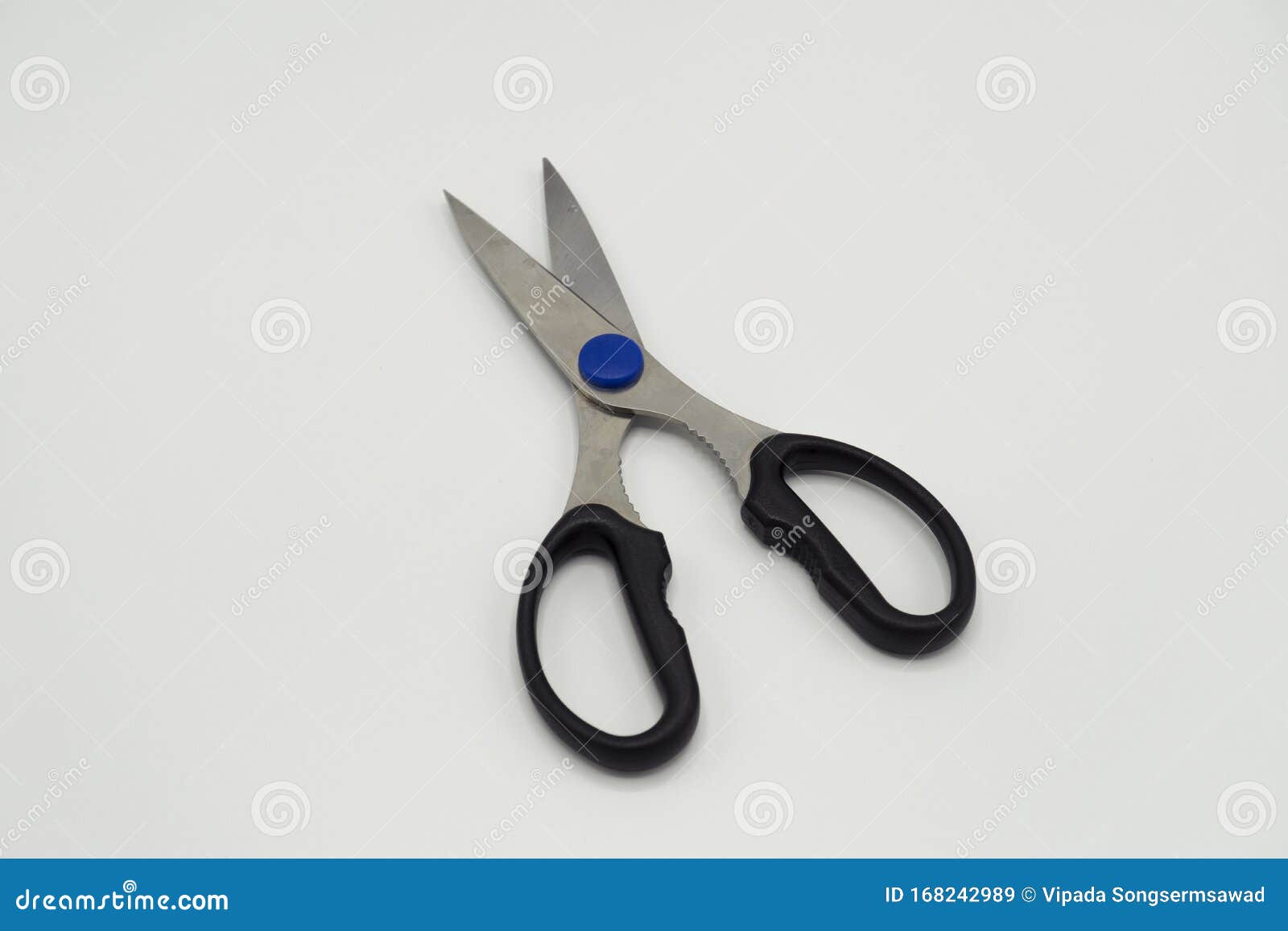 Scissors on White Background Stock Image - Image of lonely, vitamin ...