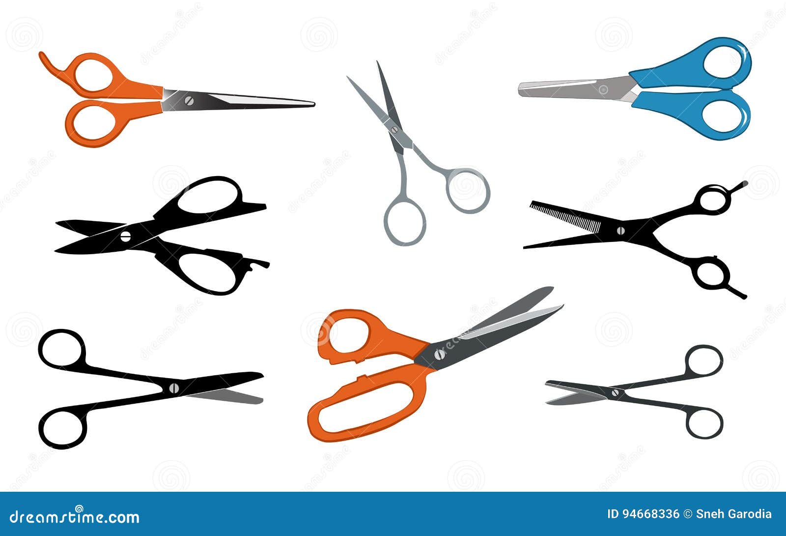 Blunt-pointed Articulated Scissors For Dissecting And Separating The ...