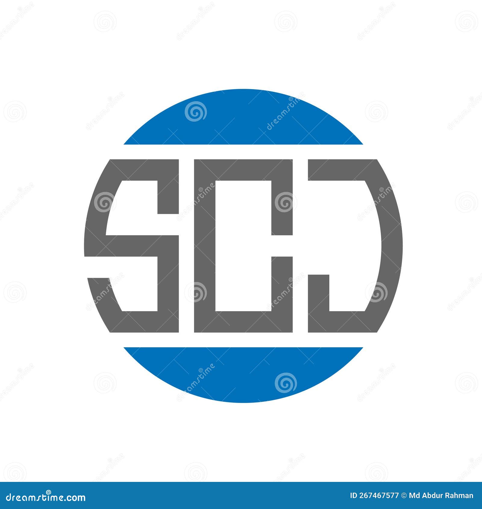 SCJ Letter Logo Design On White Background. SCJ Creative Initials ...