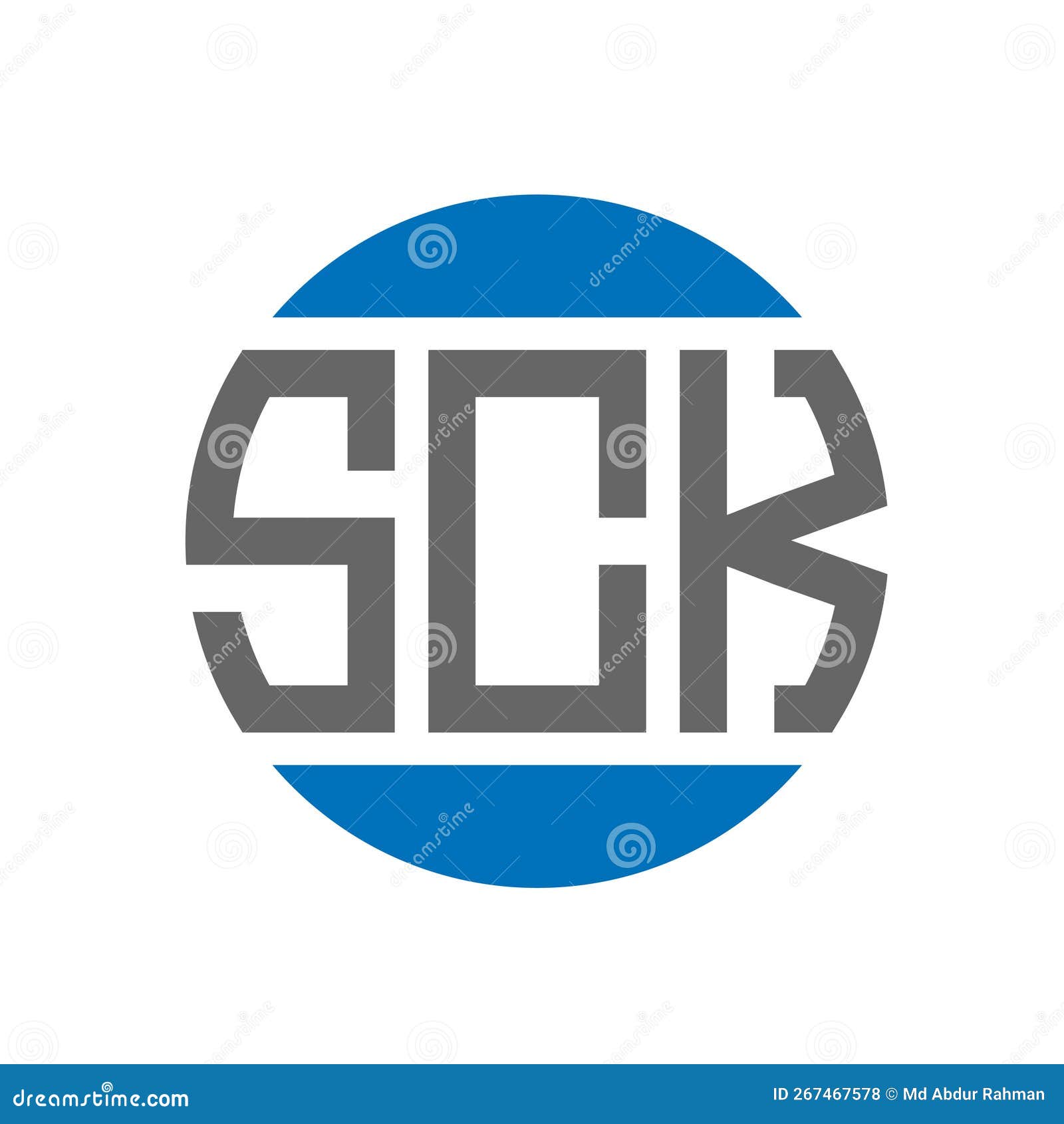 SCK Letter Logo Design on White Background. SCK Creative Initials ...