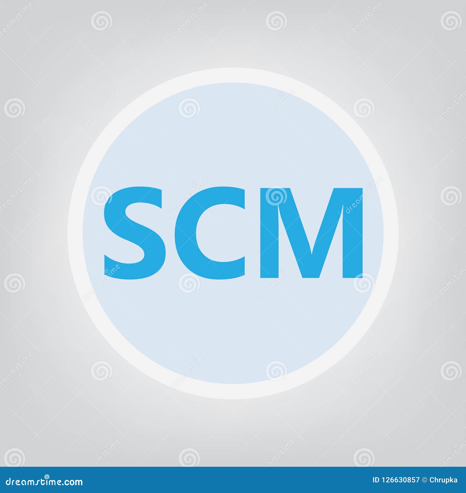 SCM Supply Chain Management Acronym Stock Vector - Illustration of ...