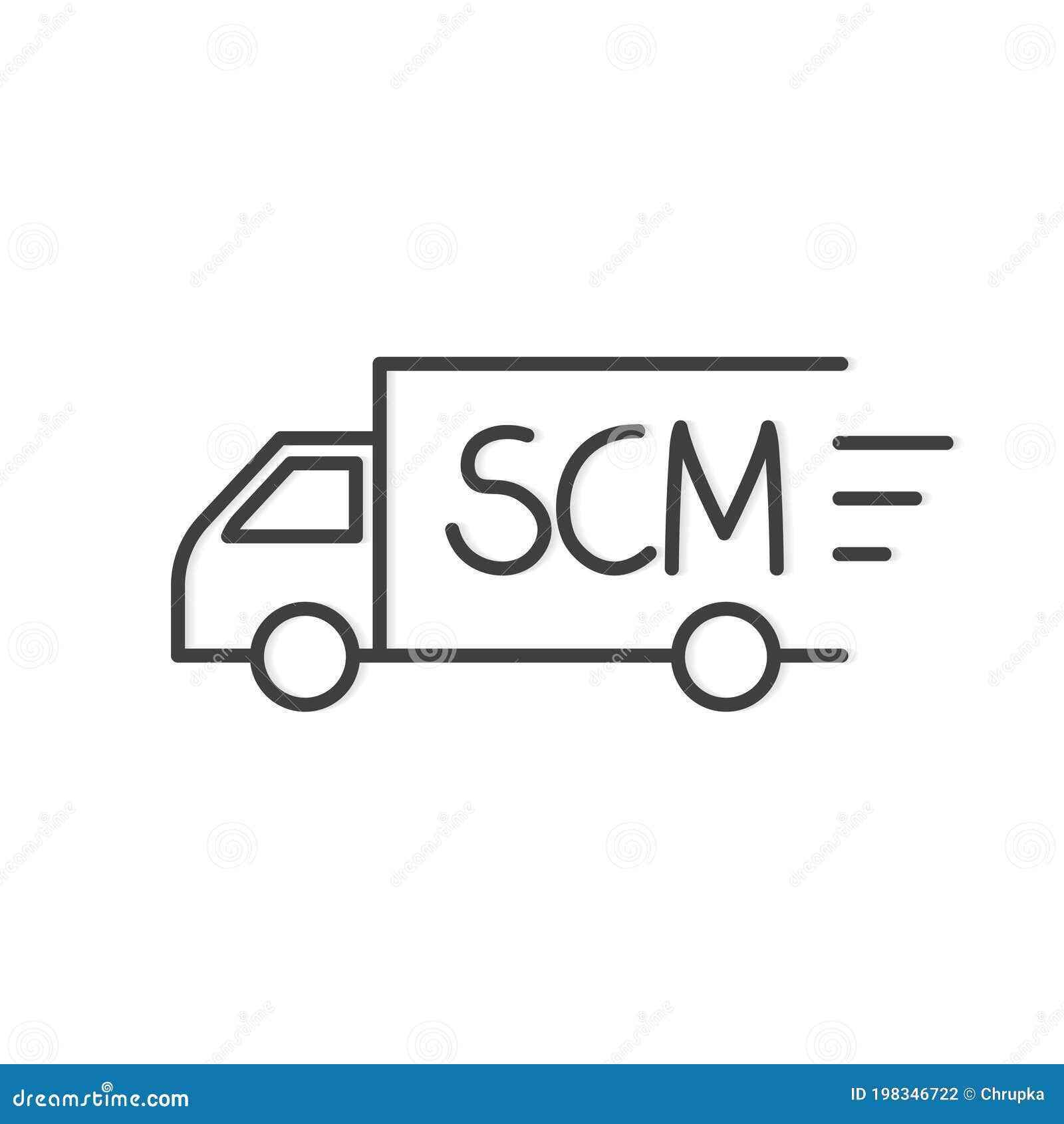 SCM Supply Chain Management Business Concept Stock Vector ...