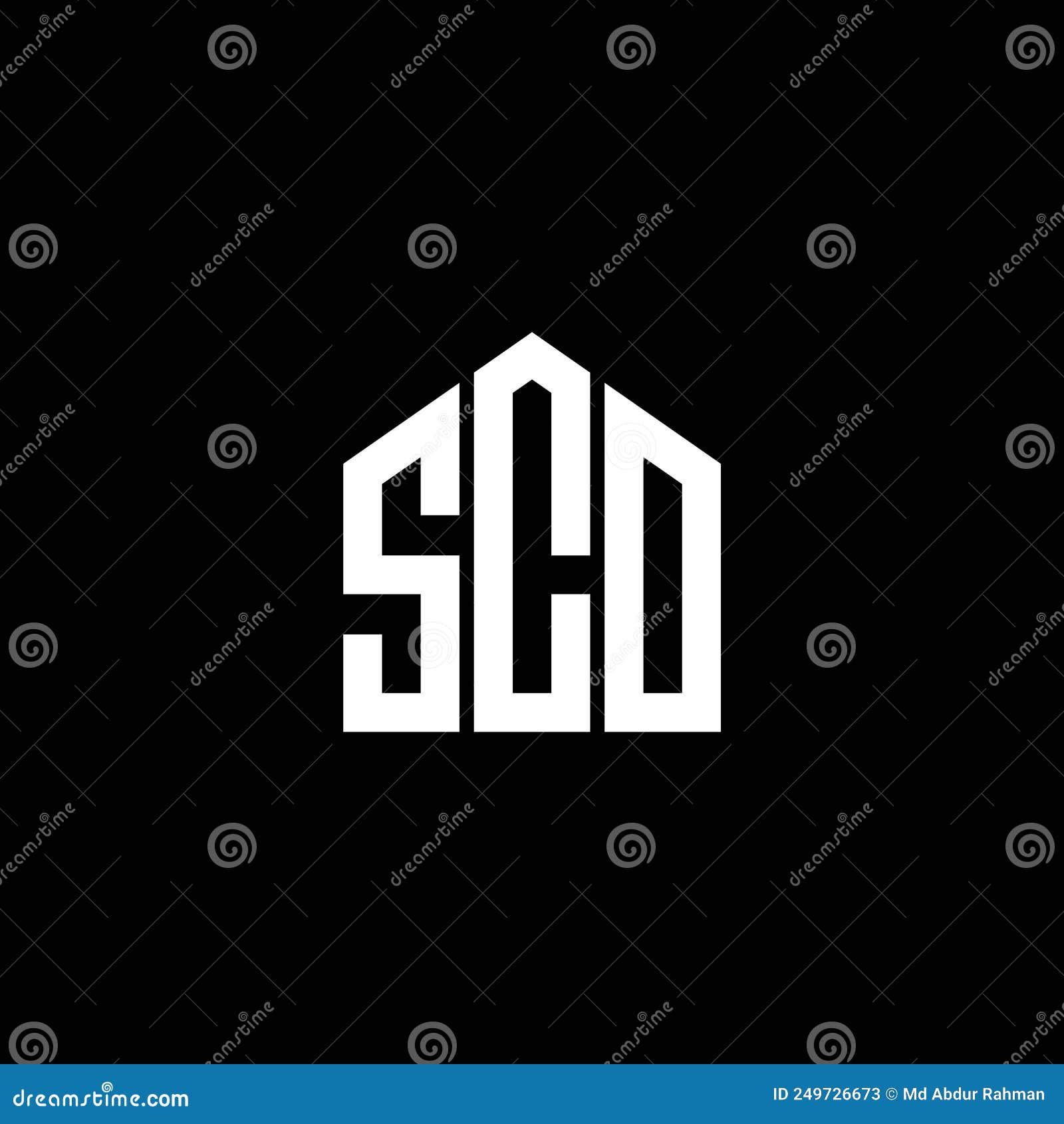 SCO Letter Logo Design On BLACK Background. SCO Creative Initials ...