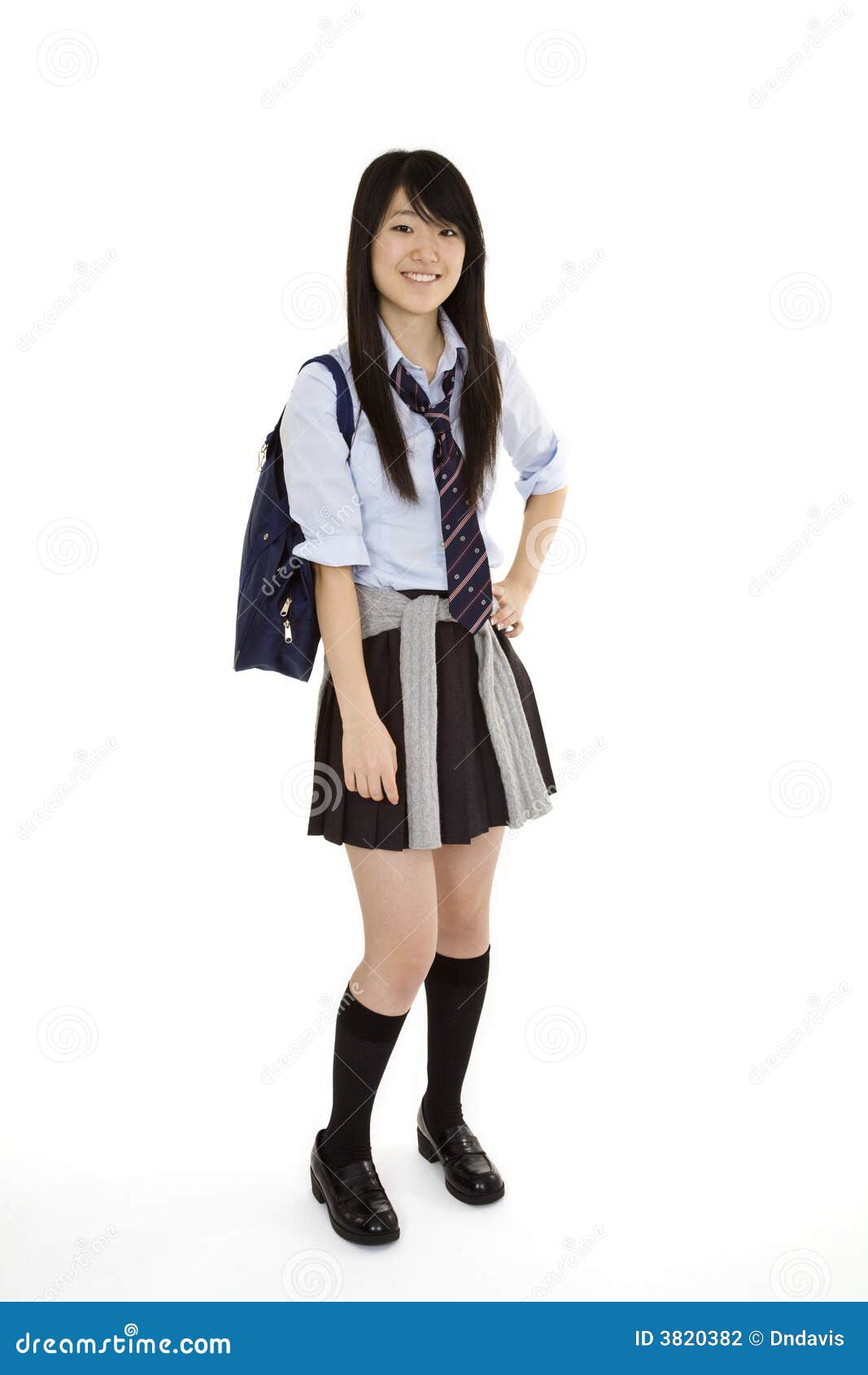 Scolara giapponese fotografia stock. Immagine di tradizionale - 3820382