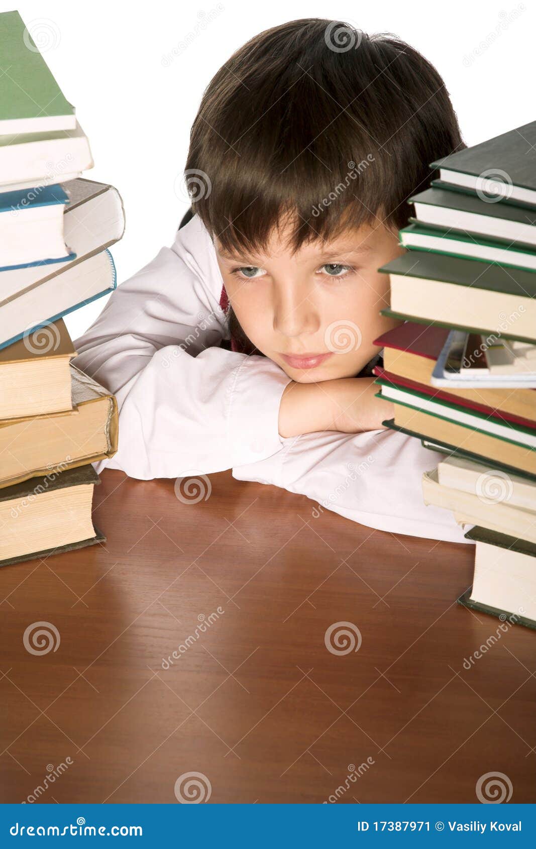 Scolaro immagine stock. Immagine di studio, allievo, lettura - 17387971