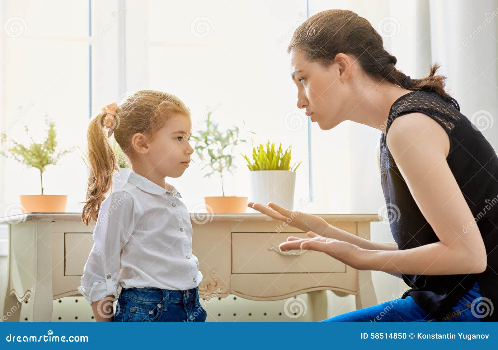 Scold stock photo. Image of behavior, child, young, women - 58514850