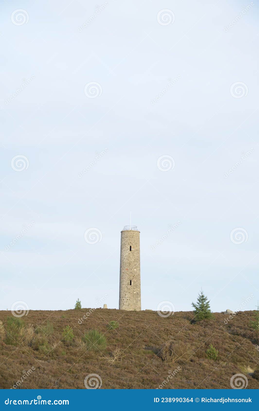 Scolty Hill Tower in Banchory during Sunset Stock Photo - Image of walk ...
