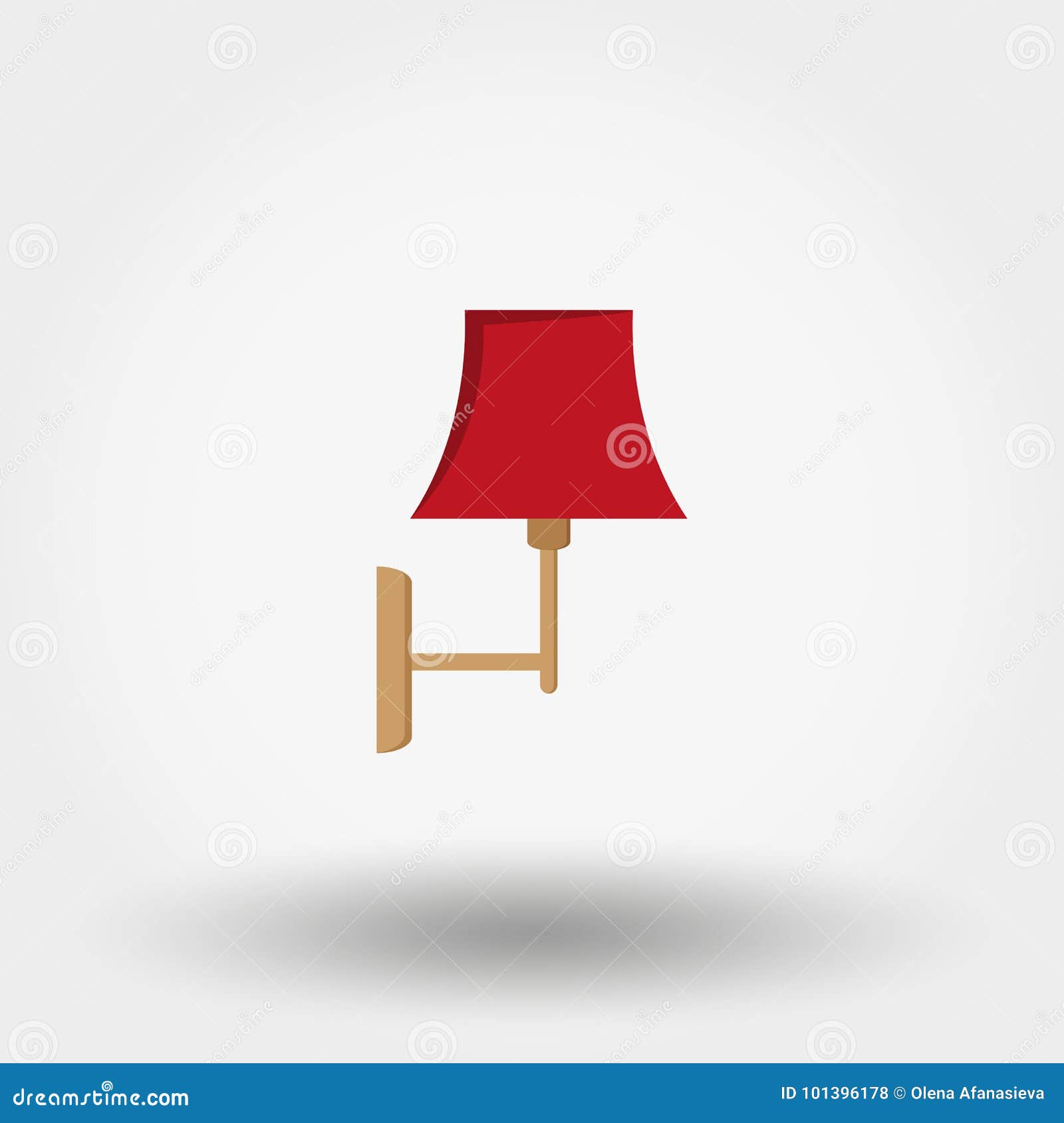 Sconce. Wall Light. Icon. Vector. Flat. Stock Illustration ...
