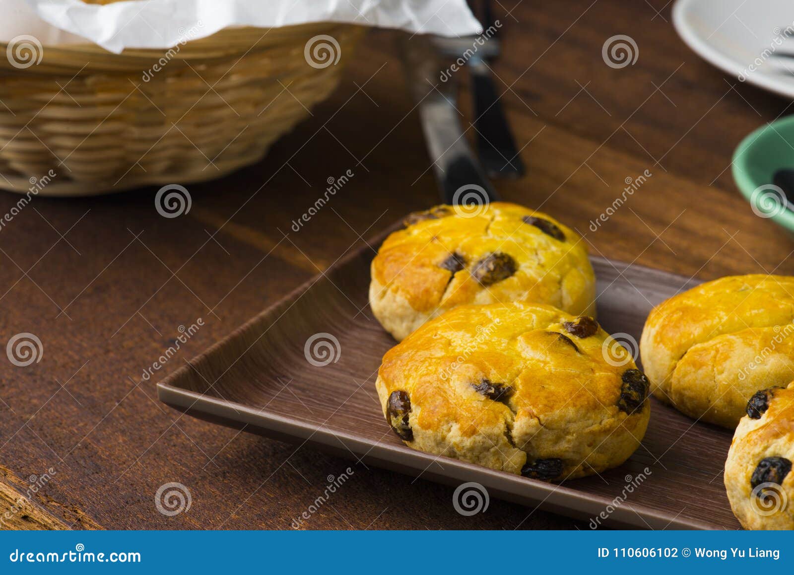 Scone , latte and pastry stock photo. Image of fresh - 110606102