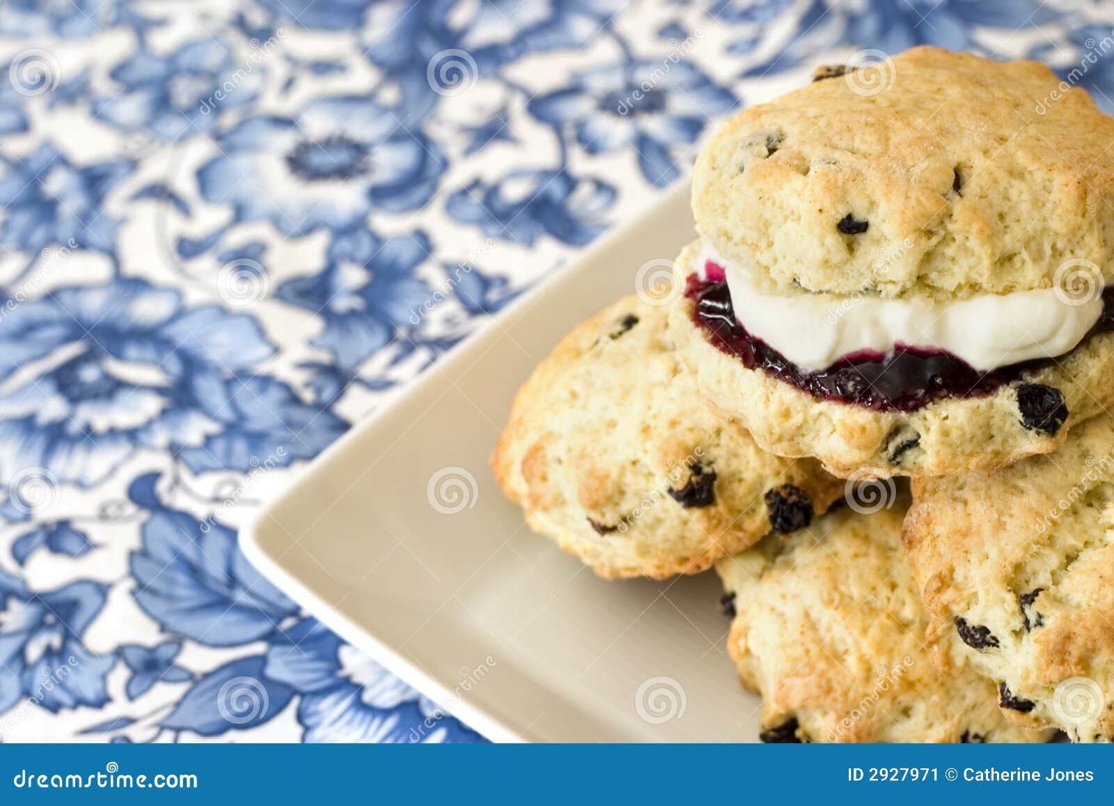 Scones stock image. Image of cream, lunch, irish, english - 2927971