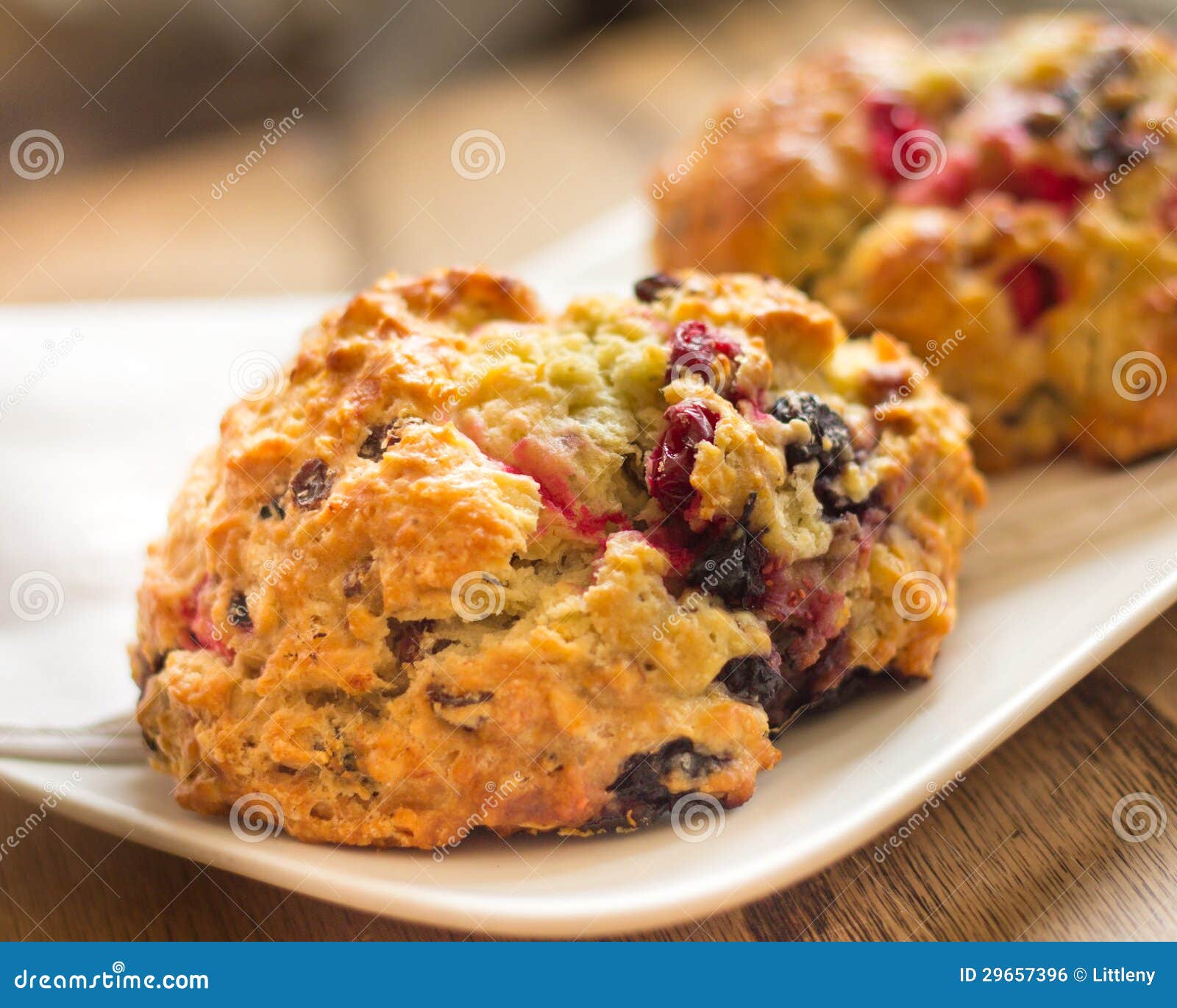 Scones stock photo. Image of plate, fruit, fresh, pastry - 29657396