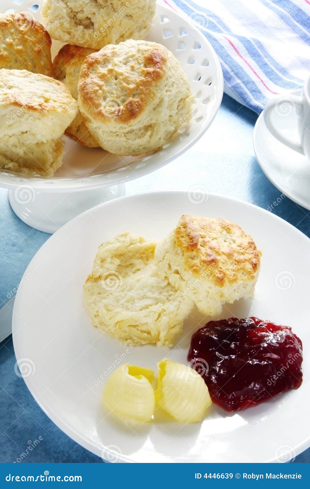 Scones stock image. Image of afternoon, strawberry, fresh - 4446639