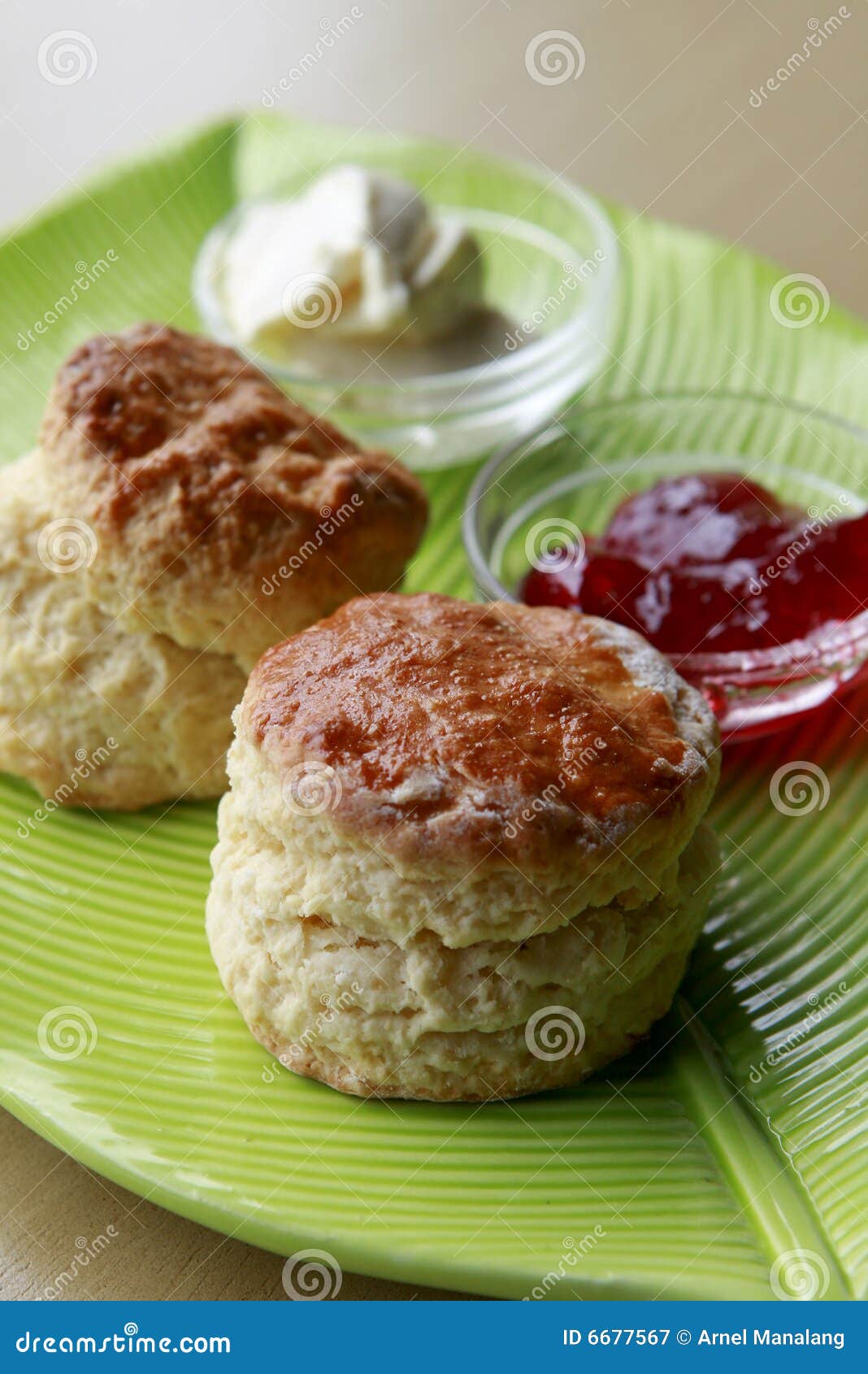 Scones stock image. Image of scone, scones, whipped, strawberry - 6677567