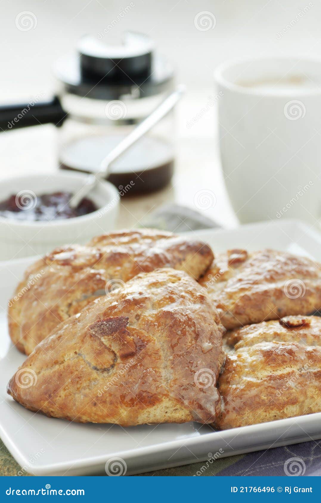 Scones for Breakfast stock photo. Image of fresh, dessert - 21766496