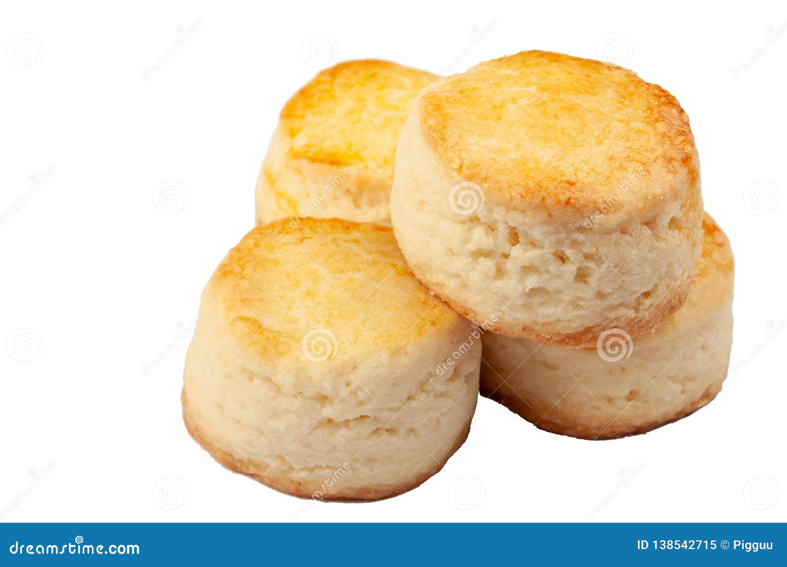 Scones Isolated on White Background Stock Image - Image of meal ...