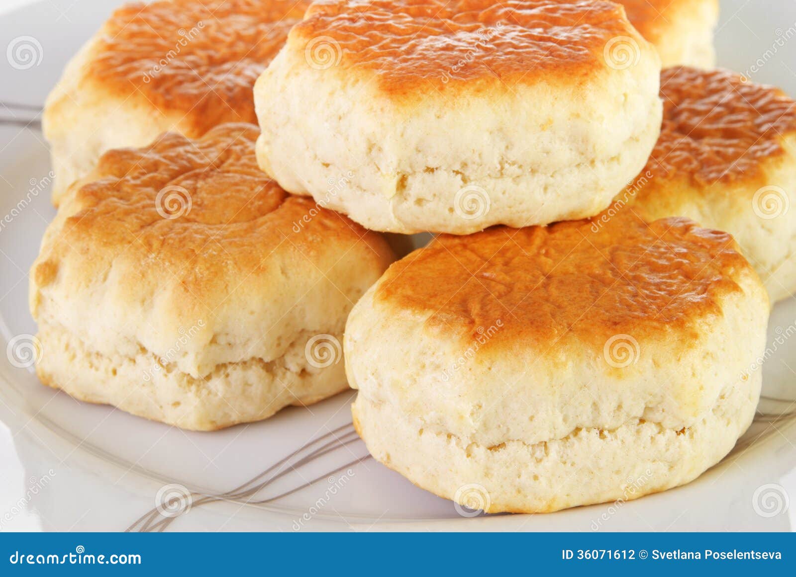 Scones on a plate stock photo. Image of closeup, traditional - 36071612