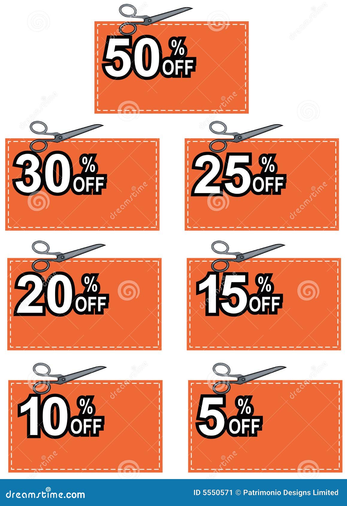 Sconto del buono illustrazione di stock. Illustrazione di staccare ...