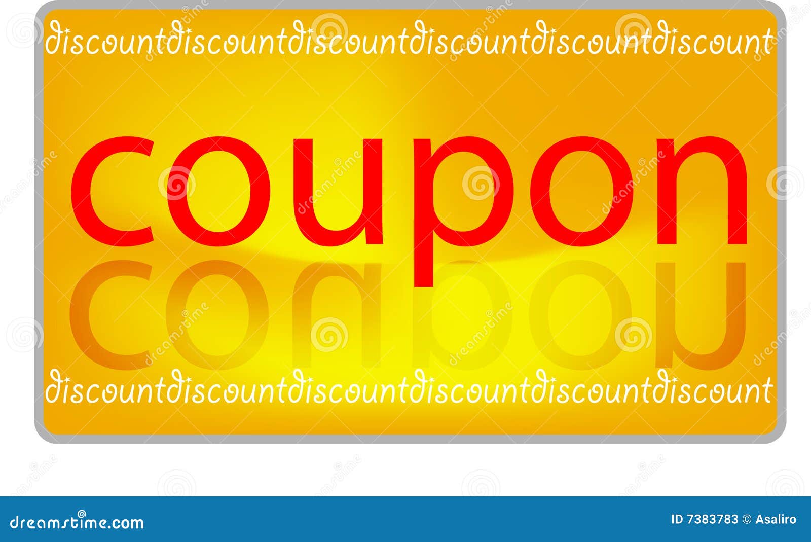 Sconto del buono illustrazione di stock. Illustrazione di libero - 7383783