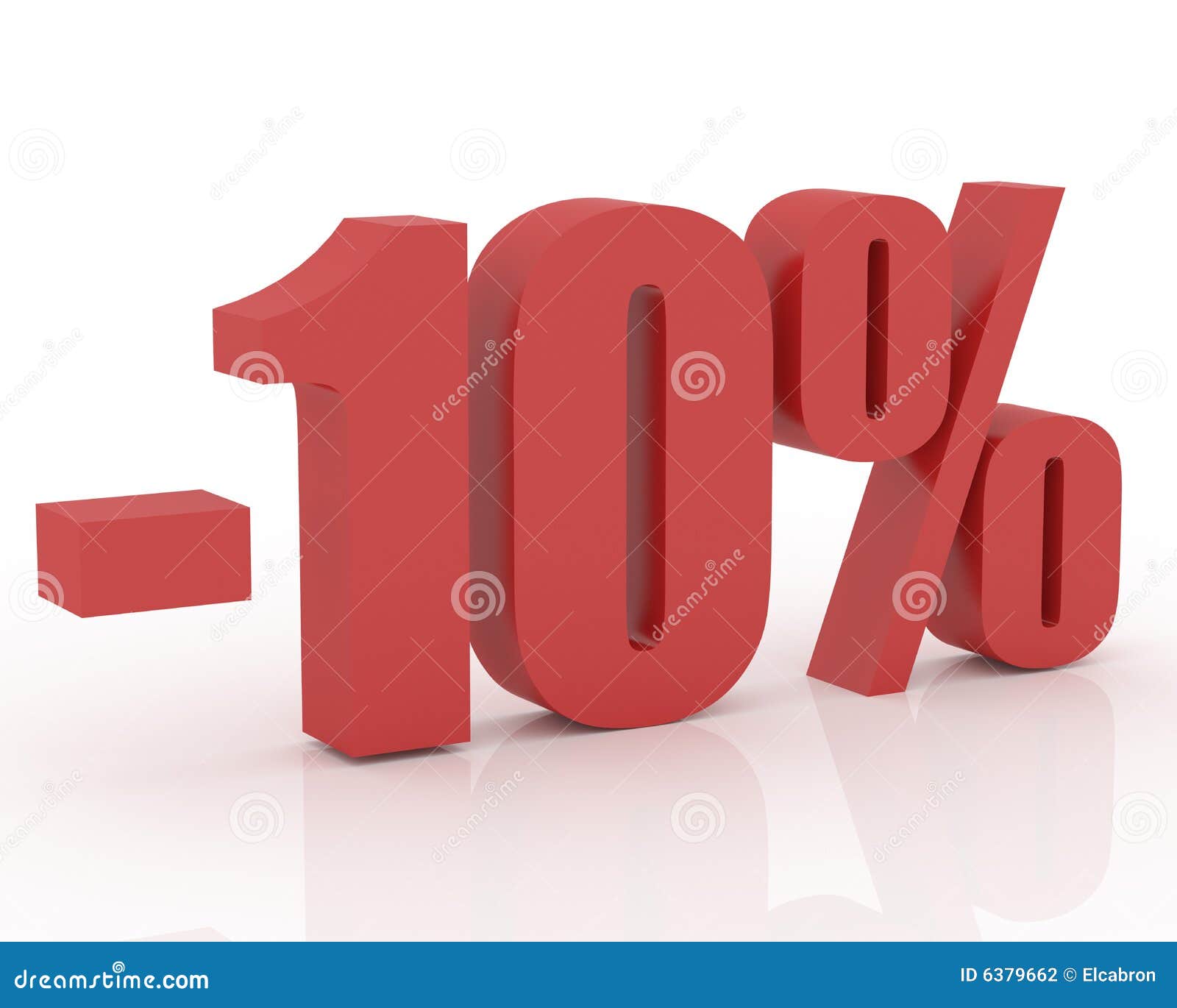 Sconto di 10% illustrazione di stock. Illustrazione di deduzione - 6379662