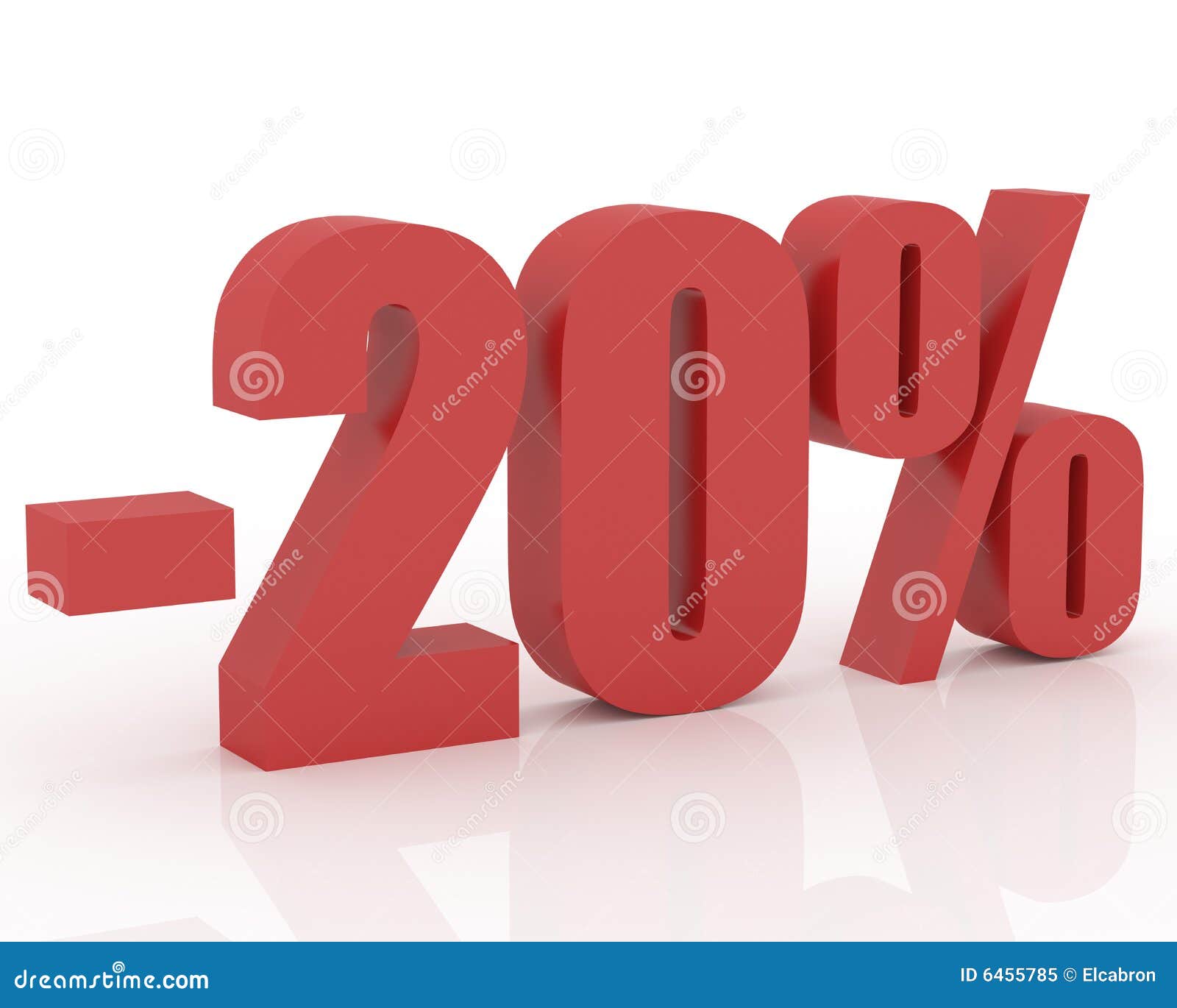 Sconto di 20% illustrazione di stock. Illustrazione di lucido - 6455785