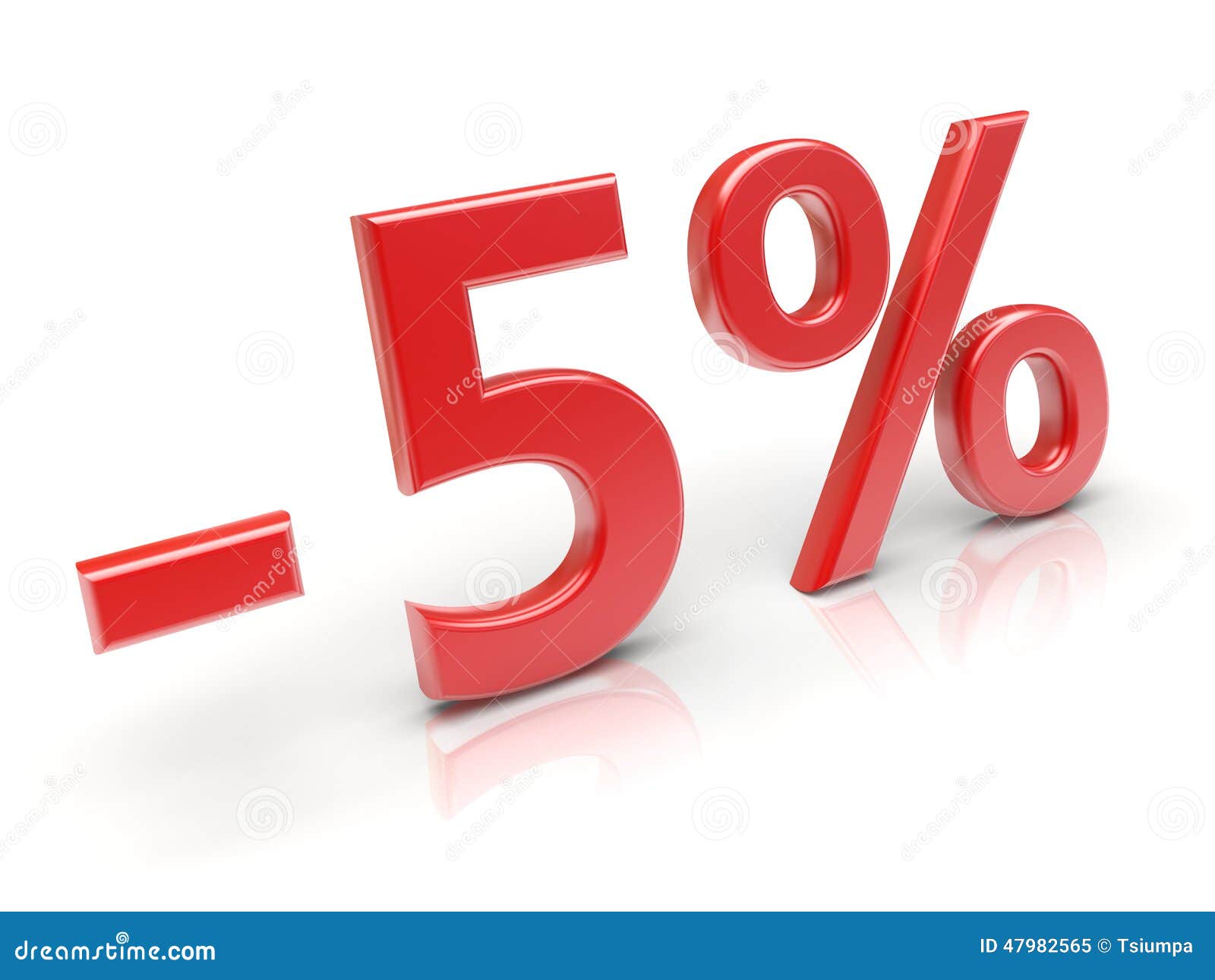 Sconto di 5% illustrazione di stock. Illustrazione di prezzo - 47982565