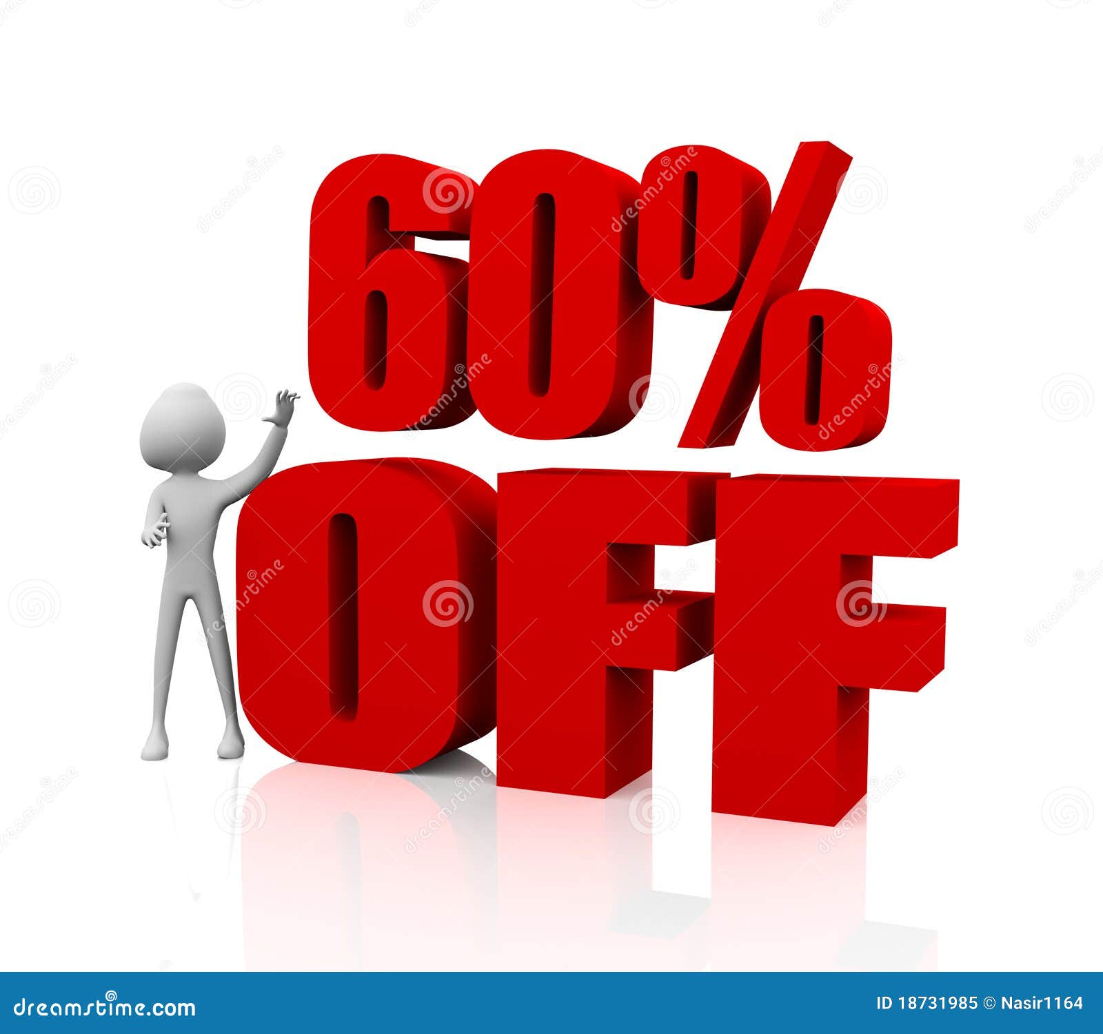 Sconto di 60% illustrazione di stock. Illustrazione di commerciale ...