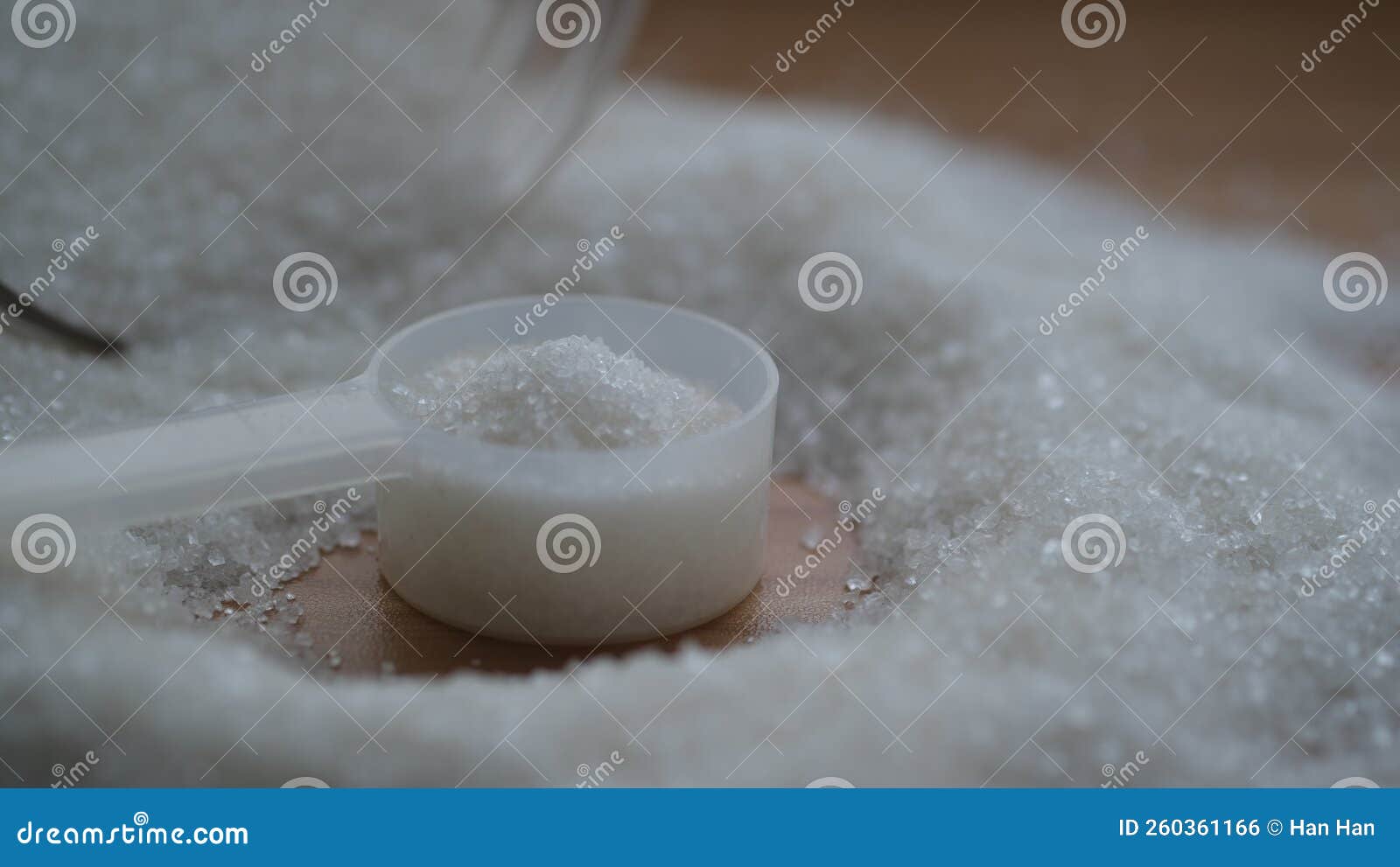 Scoop of Granulated White Sugar for Health Stock Photo - Image of ...