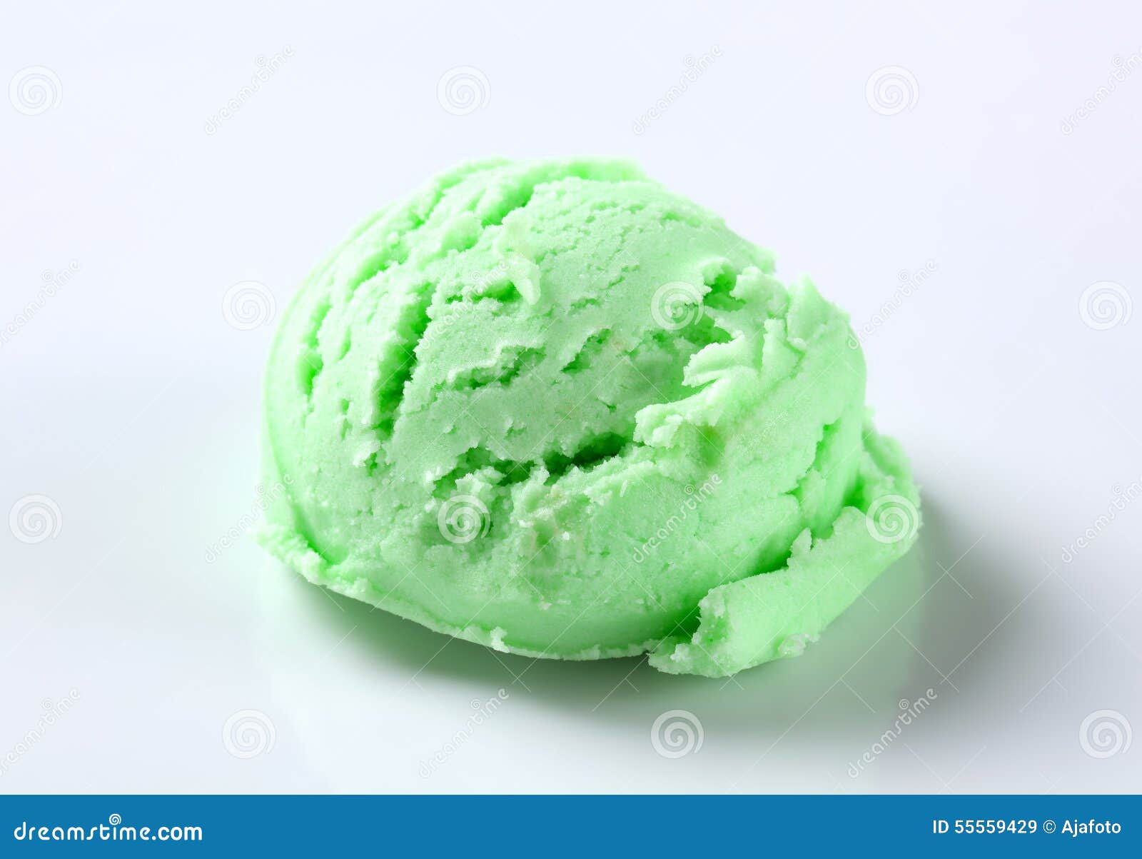 Scoop of green ice-cream stock image. Image of sherbet - 55559429
