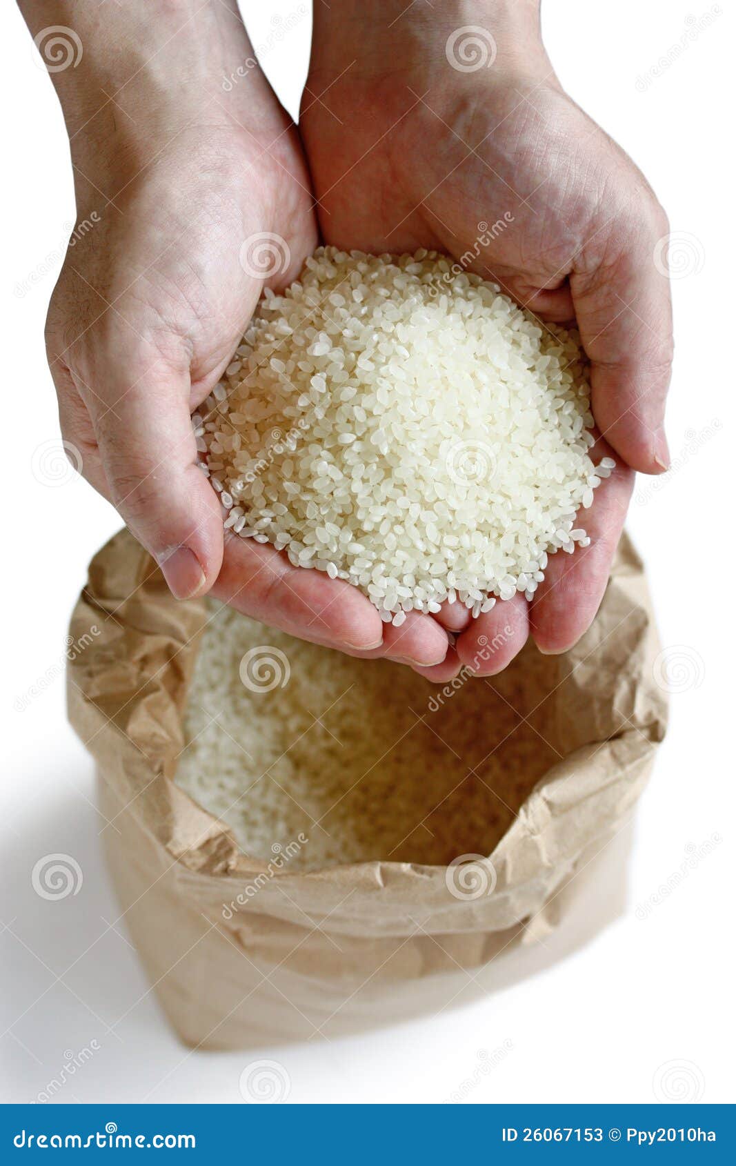 Scoop handfuls of rice stock image. Image of asian, farmer - 26067153