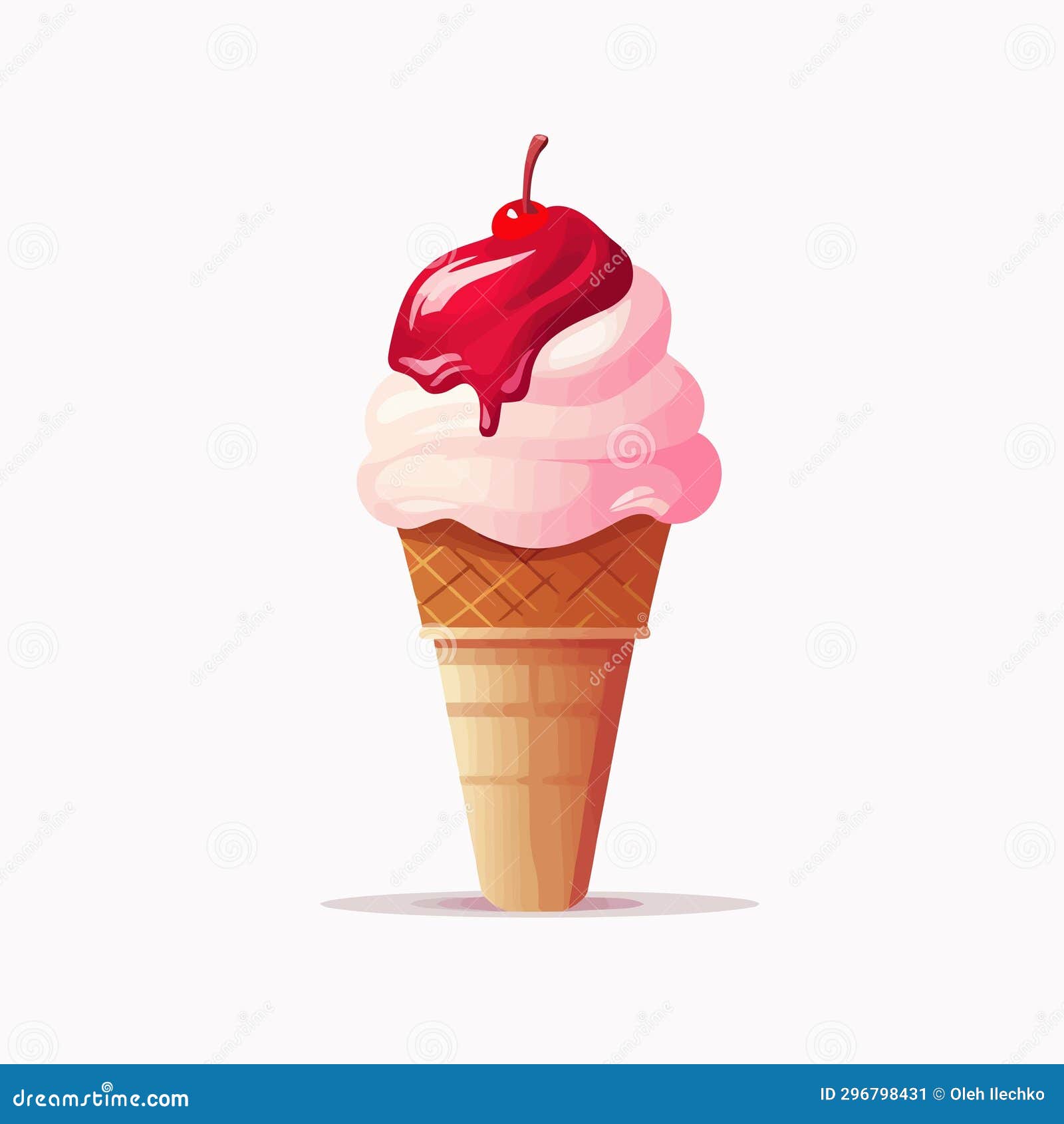 Scoop of Ice Cream Vector Flat Minimalistic Isolated Illustration Stock ...
