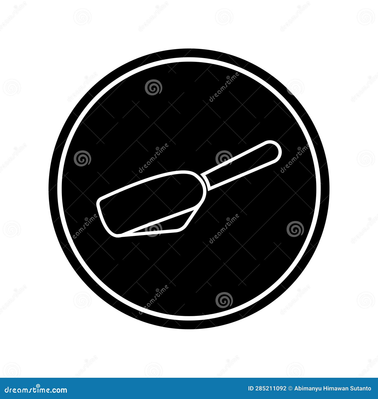 Scoop icon vector stock vector. Illustration of powder - 285211092