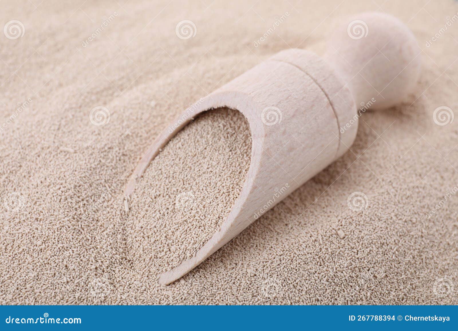 Pile Of Dry Yeast Isolated On White Background, Top View. Active Dry ...