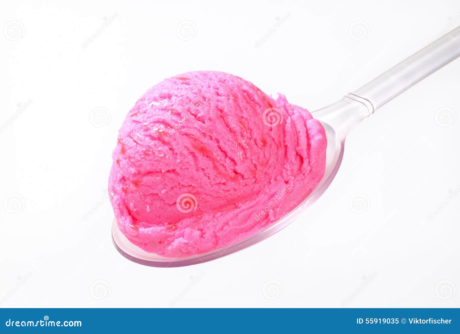 Scoop of pink ice cream stock image. Image of raspberry - 55919035