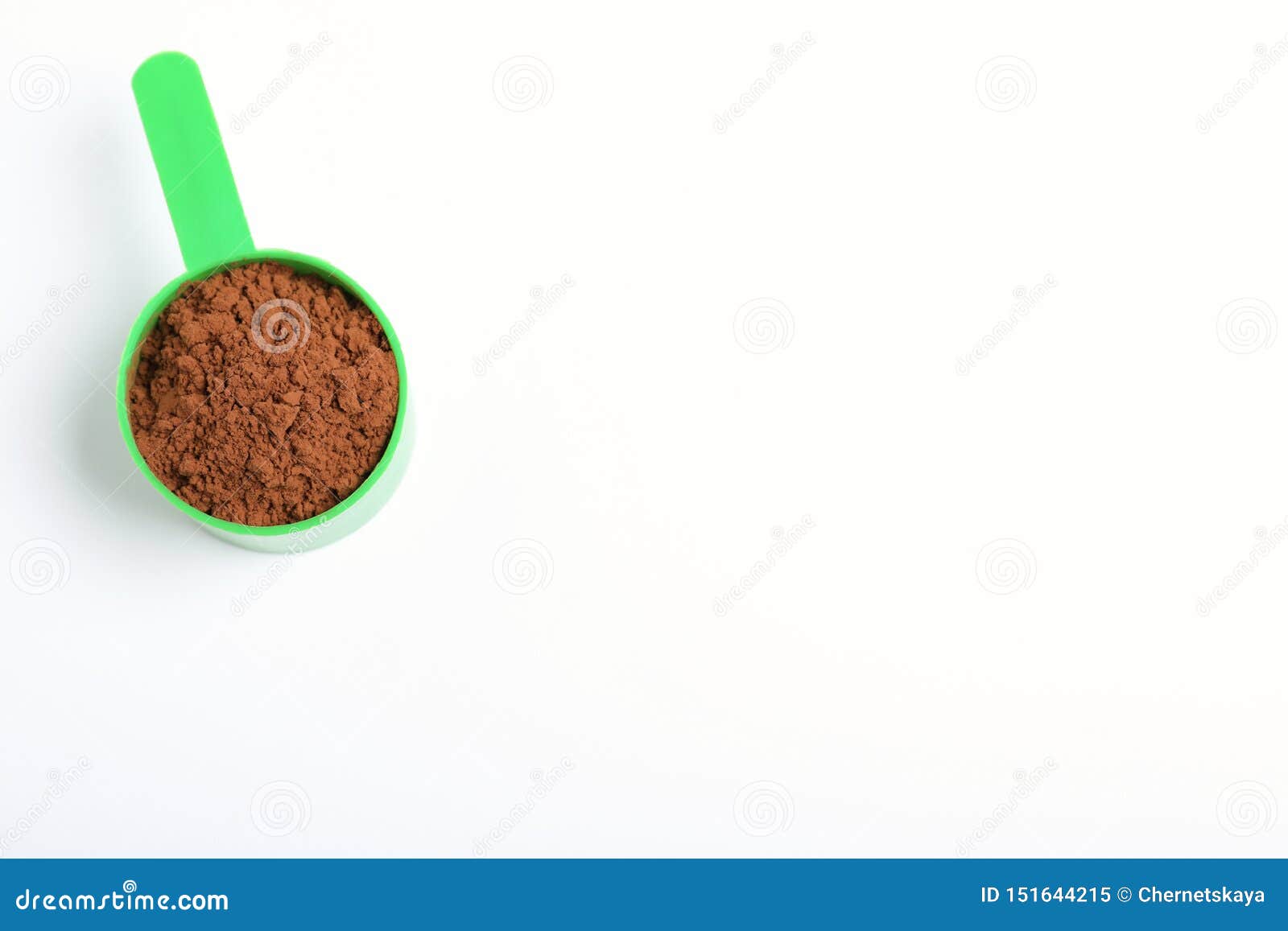 Scoop of Protein Powder on White Background Stock Image - Image of ...