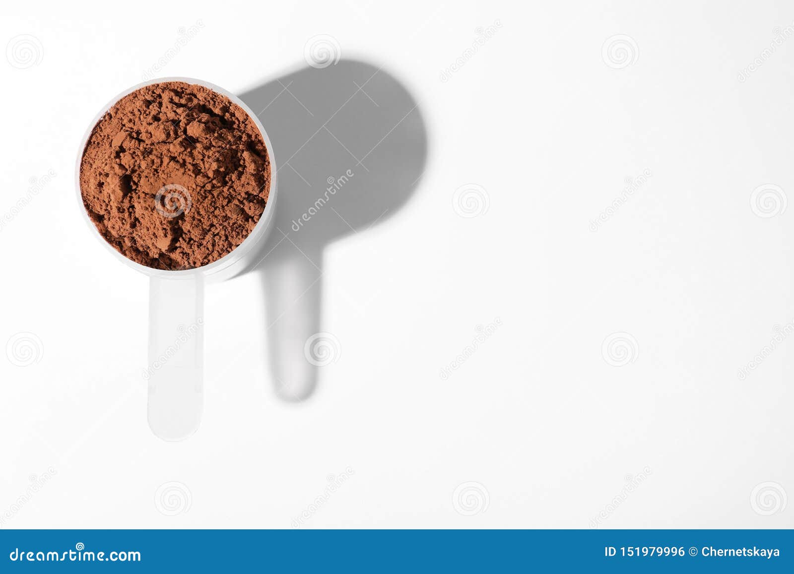 Scoop of Protein Powder on White Background Stock Photo - Image of ...