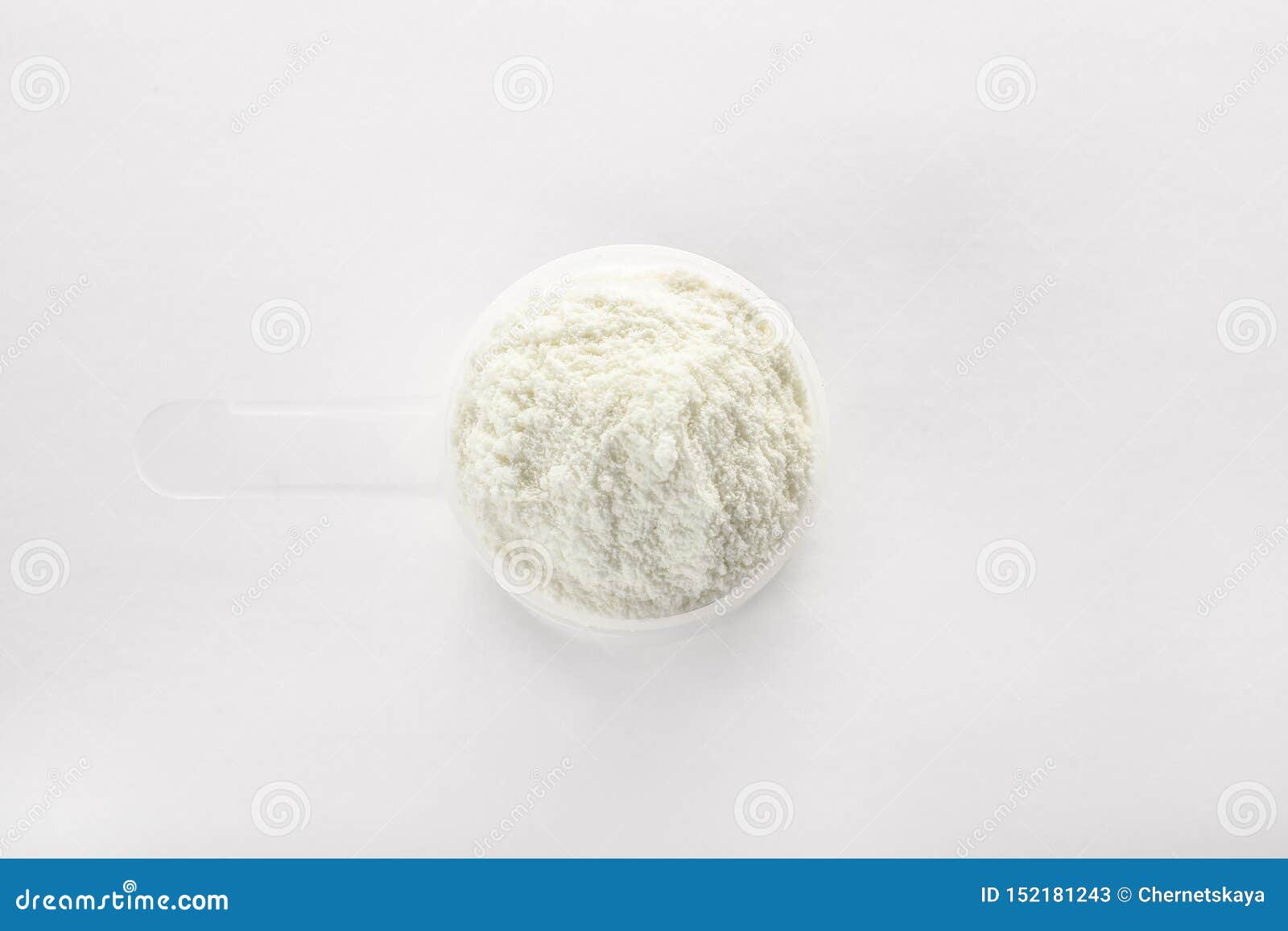 Scoop of Protein Powder on White Background Stock Image - Image of meal ...