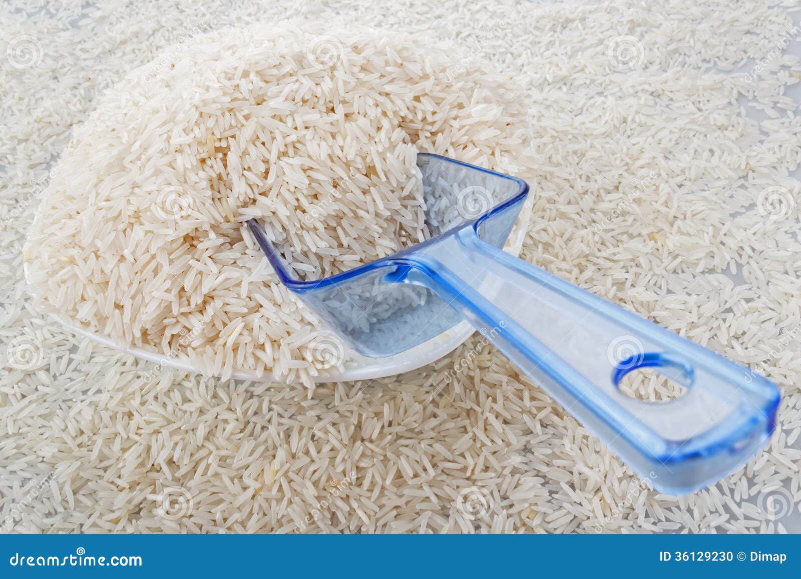 Scoop of rice stock photo. Image of diet, organic, seed - 36129230