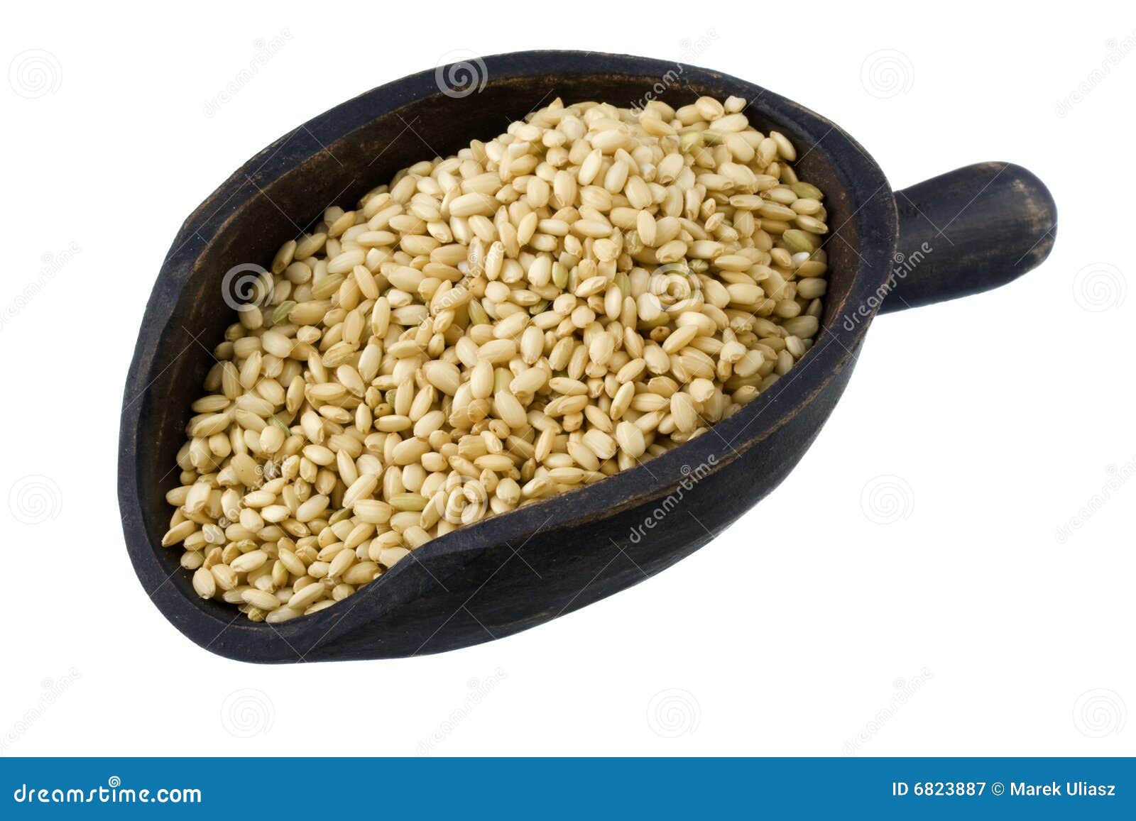 Scoop of sweet brown rice stock image. Image of antique - 6823887
