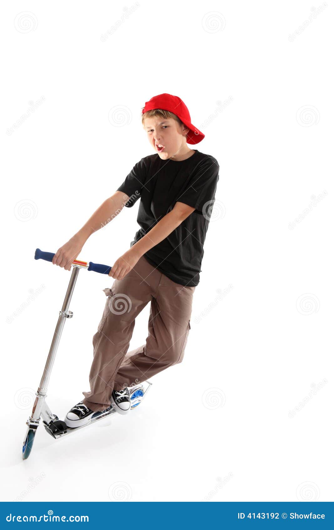 Scooter boy stock photo. Image of playing, youth, active - 4143192