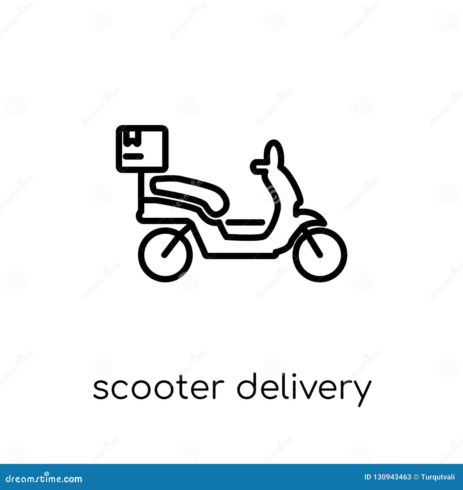 Scooter Delivery Icon from Delivery and Logistic Collection. Stock ...