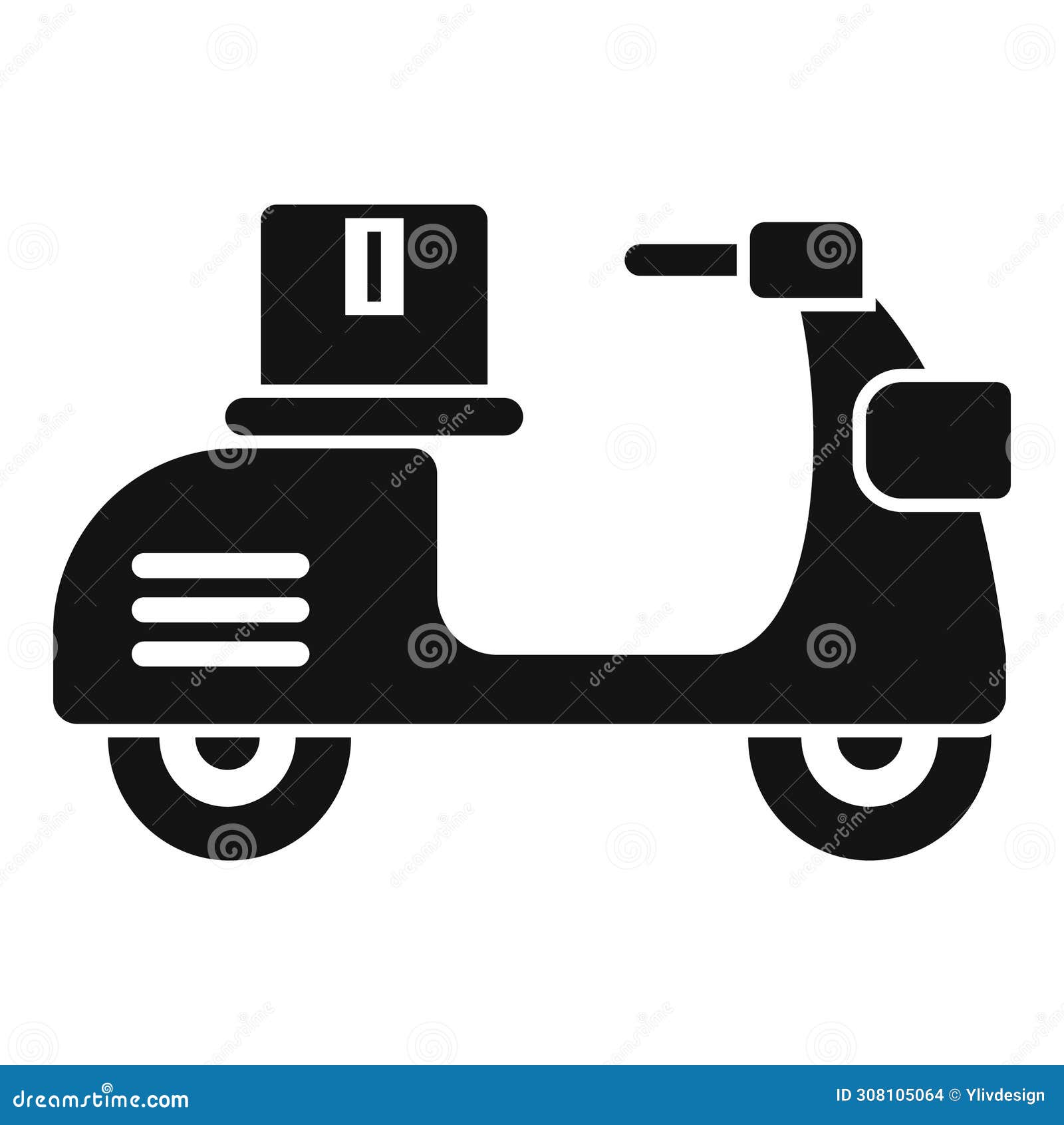 Scooter Delivery Icon Simple Vector. Import Express Stock Vector ...
