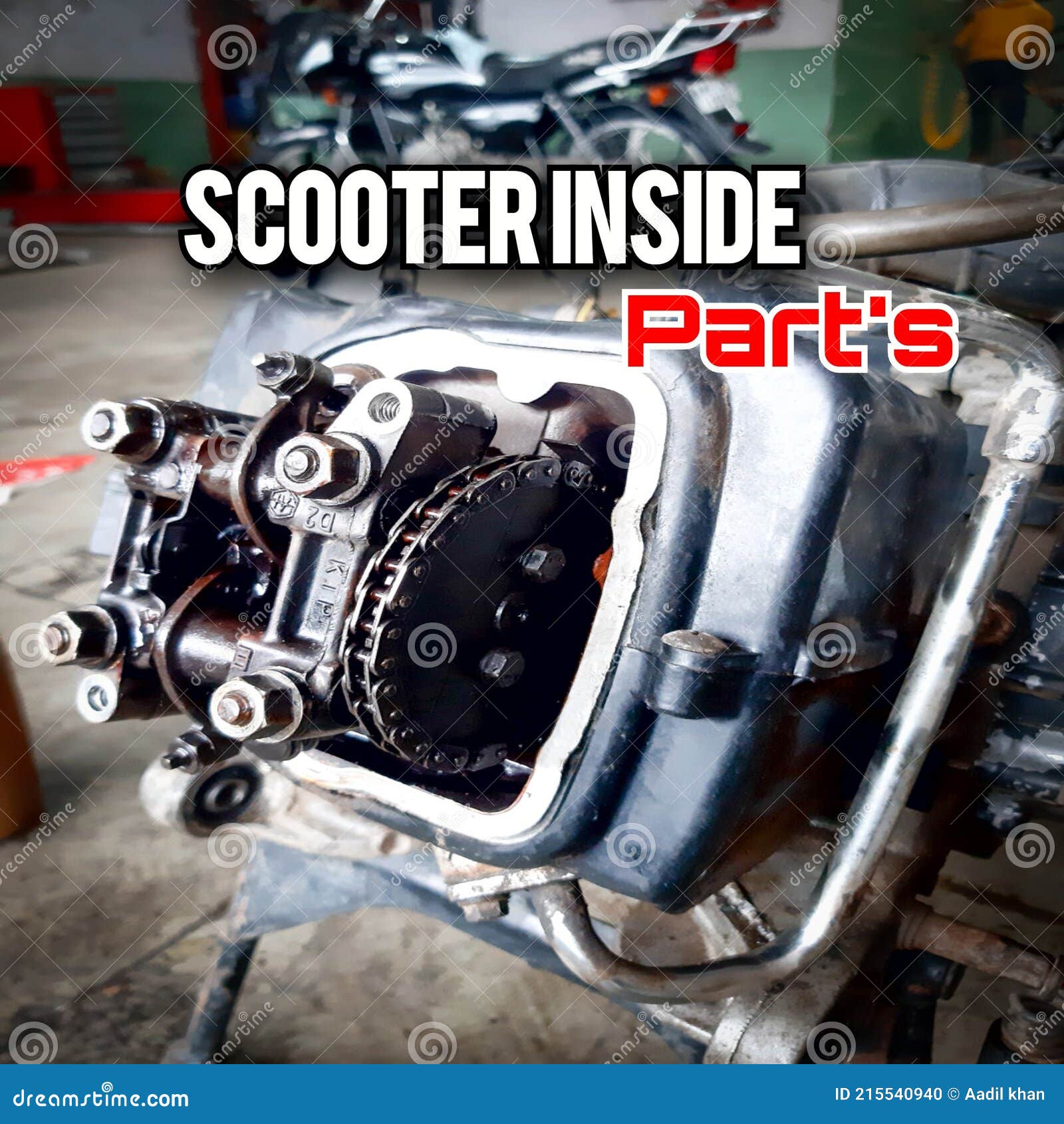 Scooter Engine Parts Wallpaper 2021 Stock Photo - Image of chain ...
