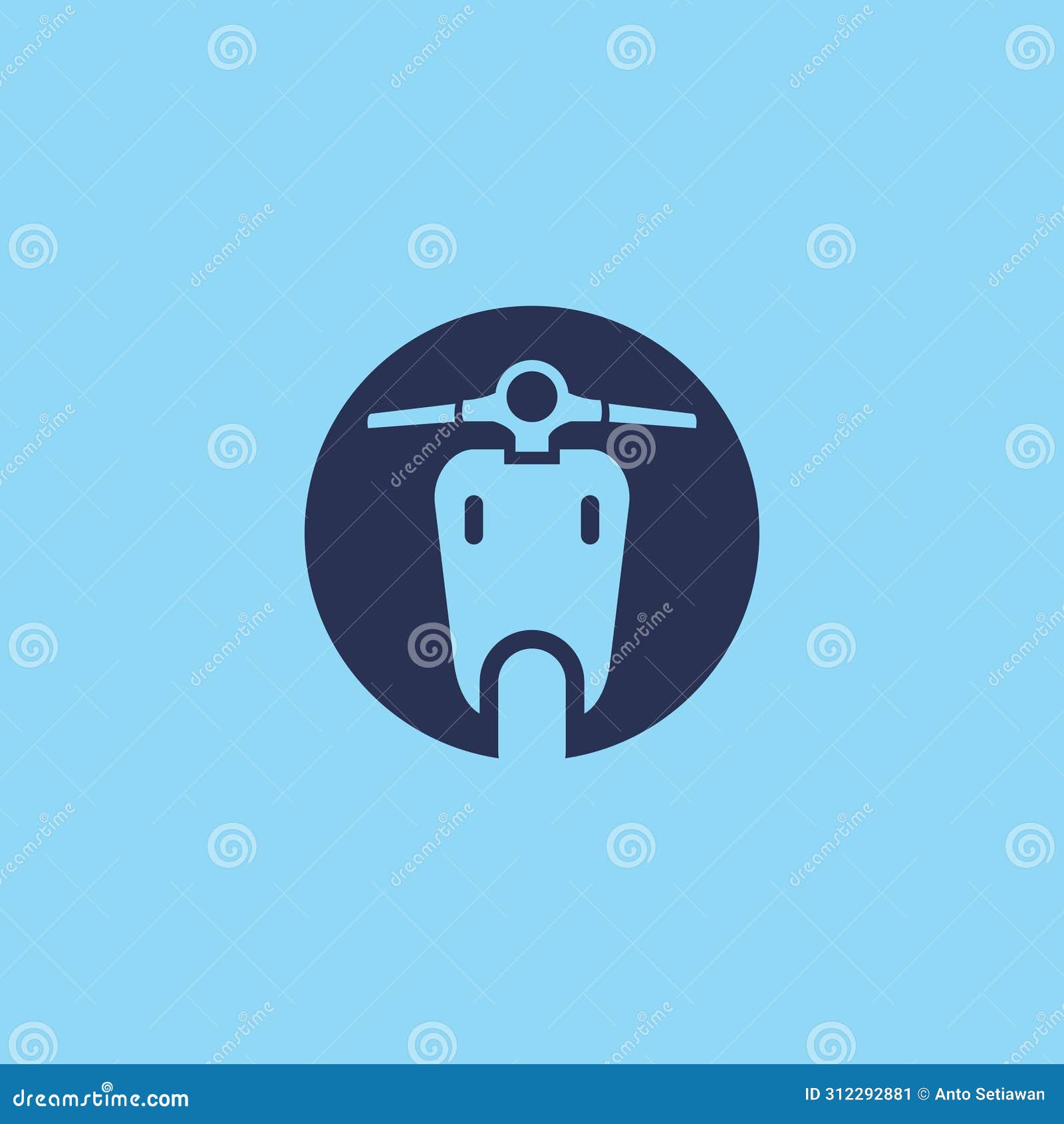 Scooter Icon. matic logo stock vector. Illustration of icon - 312292881