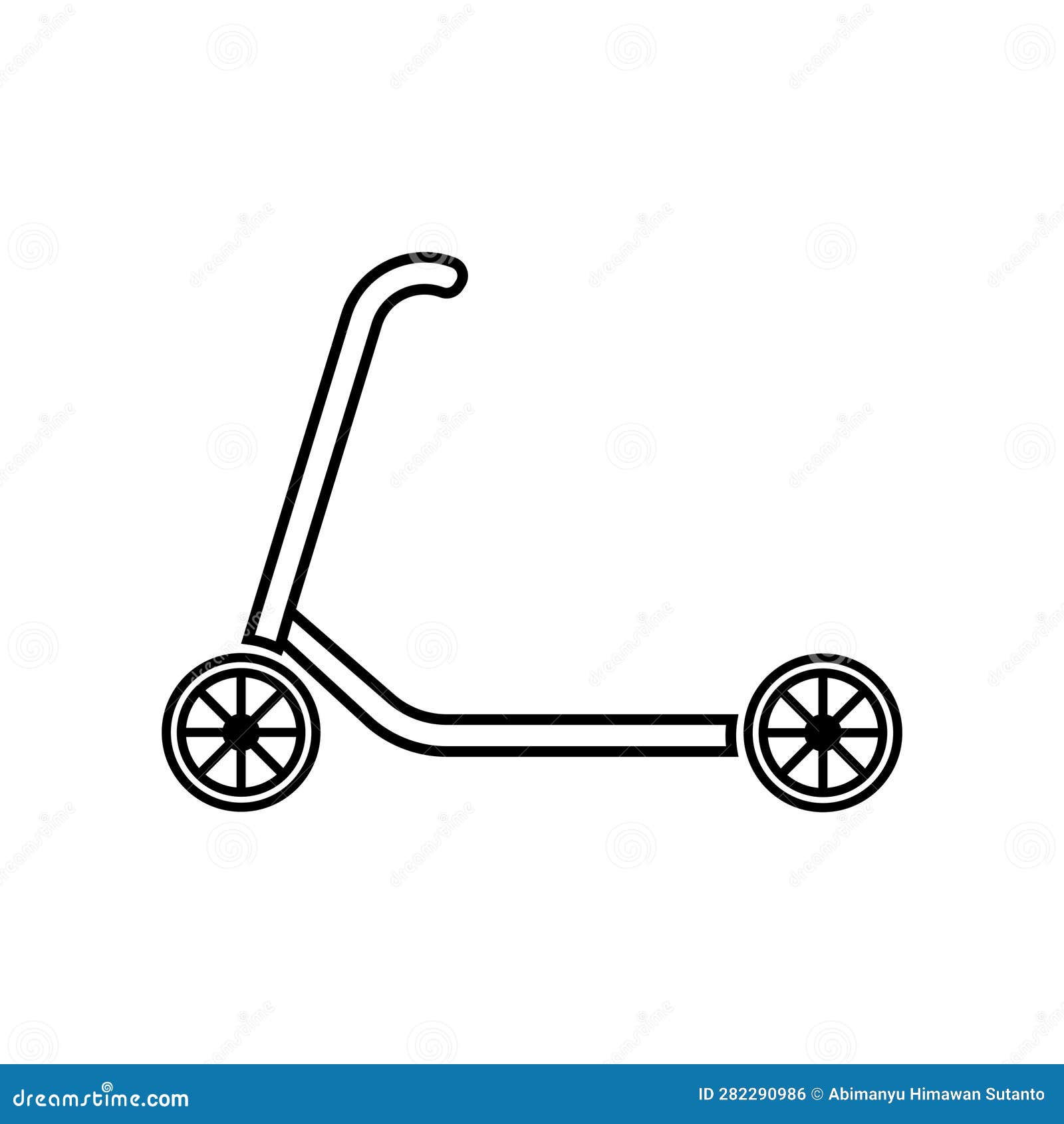 Scooter icon vector stock vector. Illustration of biking - 282290986
