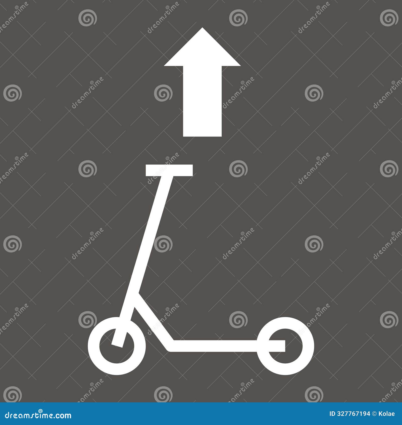 Scooter Lane Icon, Road Sign Royalty-Free Stock Photo | CartoonDealer ...