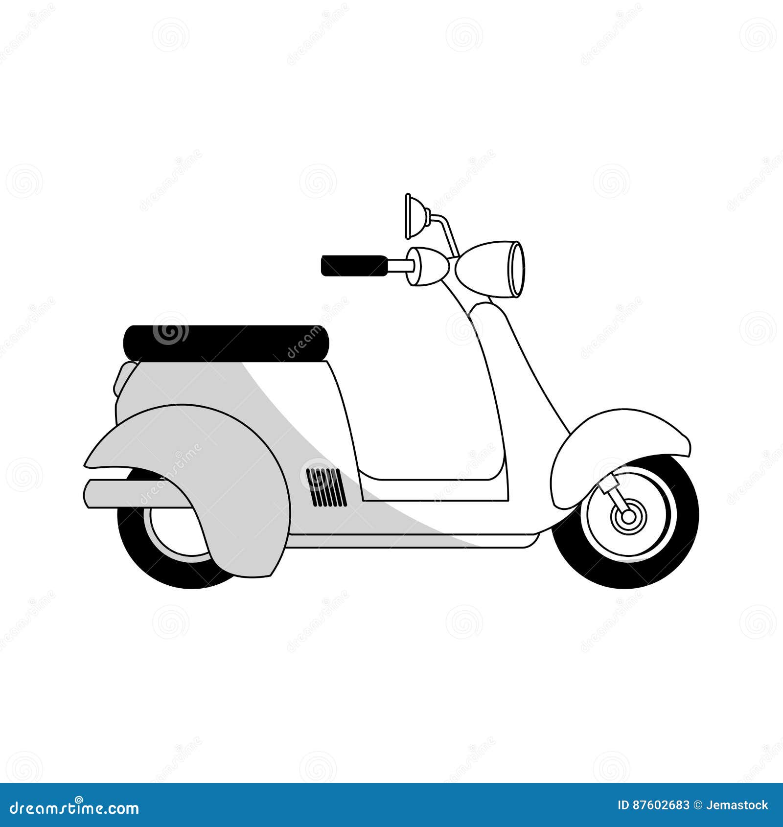 Scooter or Moped Icon Image Stock Vector - Illustration of traffic ...