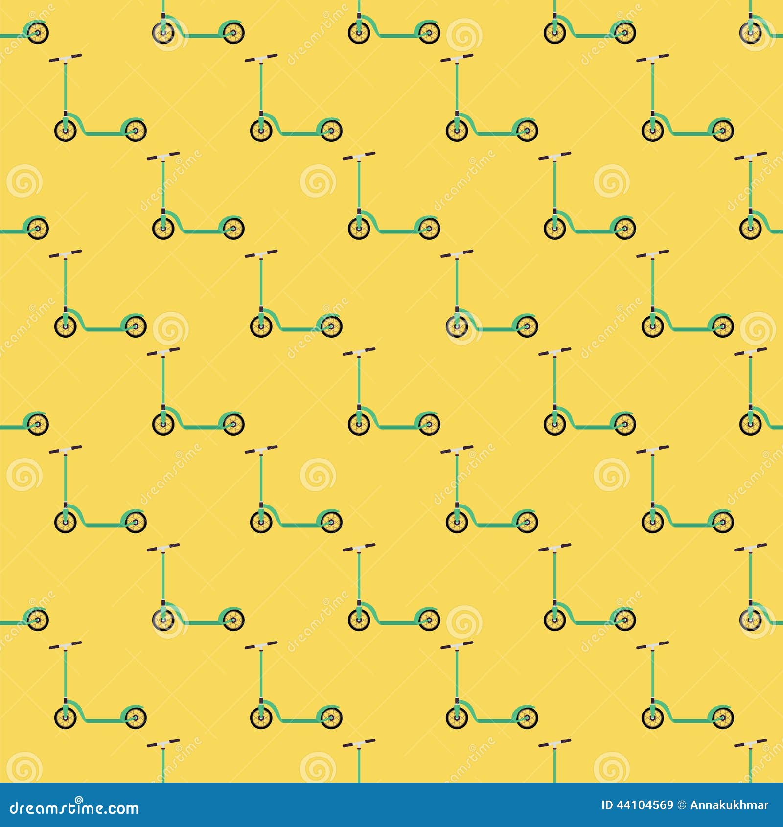 Scooter seamless pattern stock illustration. Illustration of style ...