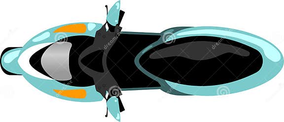 Scooter top view stock vector. Illustration of fast, journey - 73419048