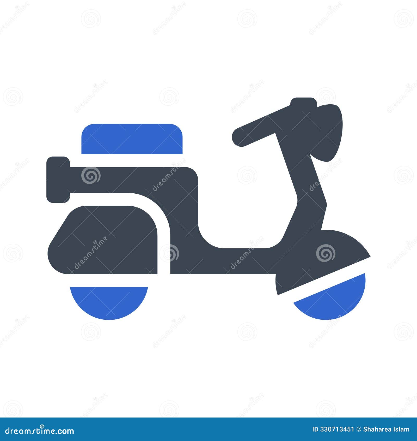Scooty bike icon stock vector. Illustration of female - 330713451