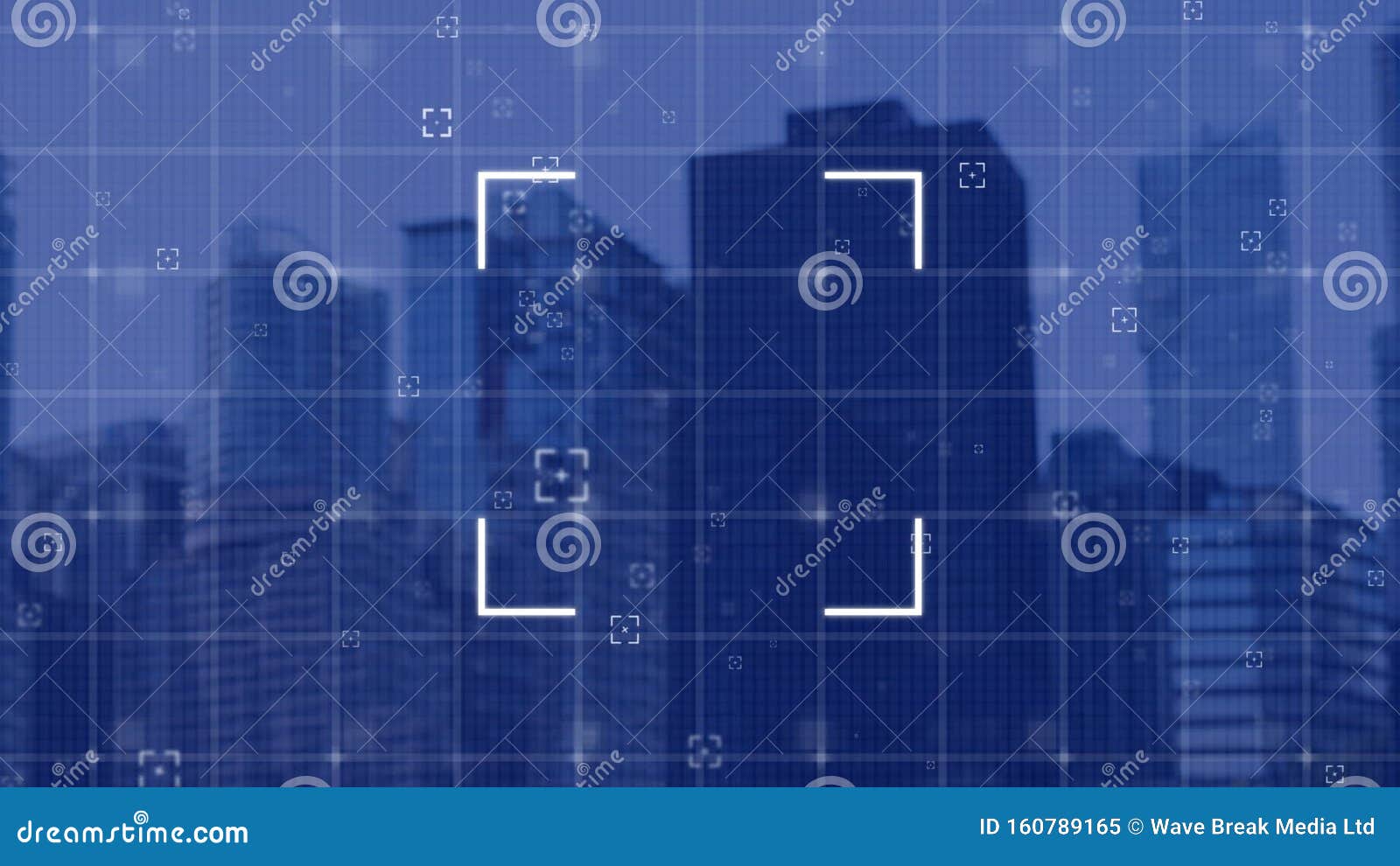 Scope and Grid on Blue Background Stock Video - Video of scope, people ...